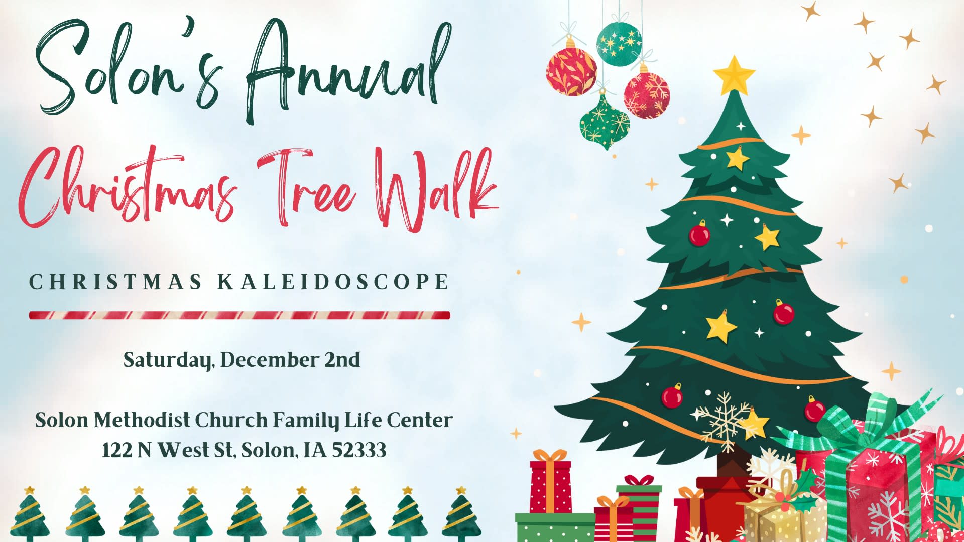 Solon's Annual Christmas Tree Walk Event Calendar - Greater Iowa City, Inc.