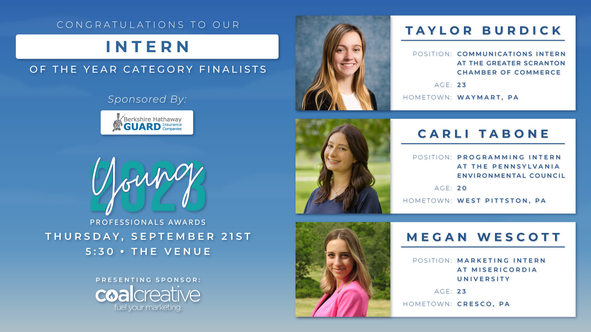 Meet the Category Finalists for the 2023 Young Professionals Awards ...
