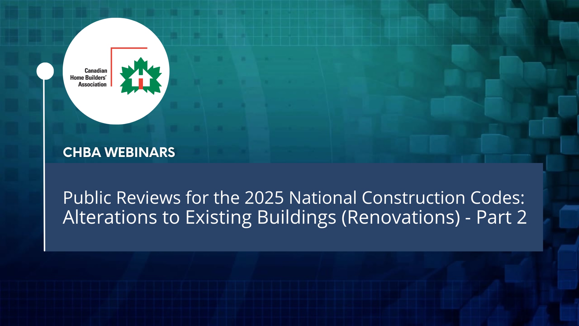Public Reviews for the 2025 National Construction Codes: Alterations to Existing Buildings ...