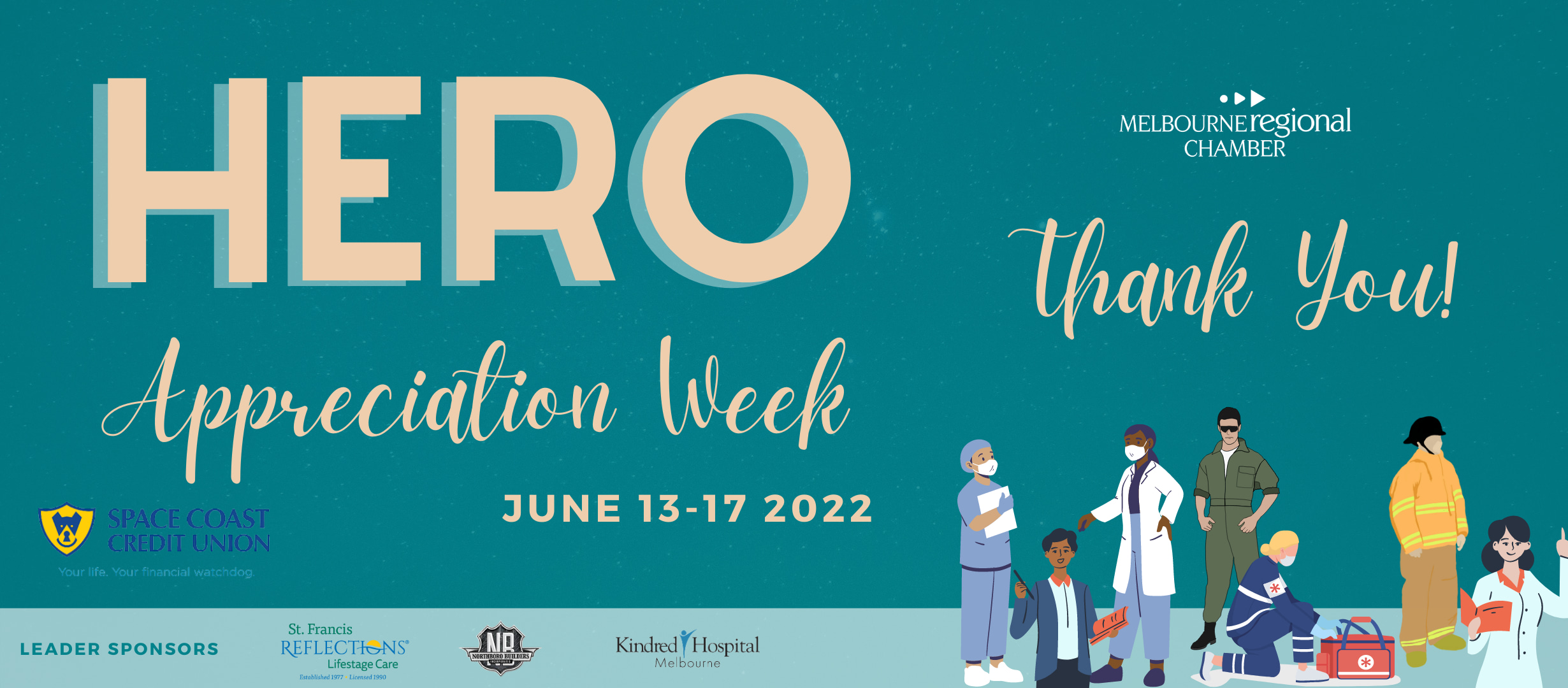 Hero Appreciation Week Chamber Calendar - Melbourne Regional Chamber