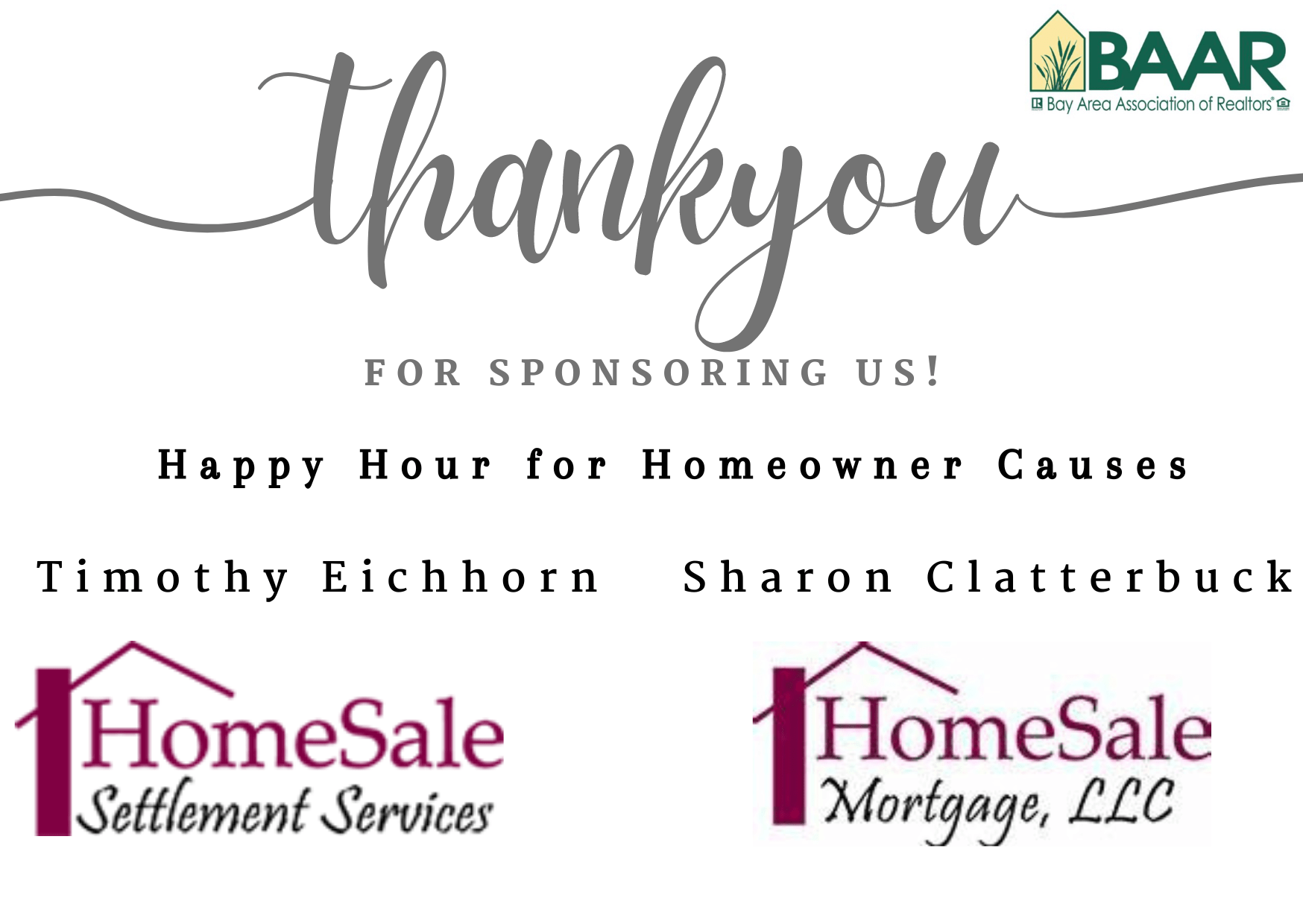 Happy Hour for Homeowner Causes - Bay Area Association of REALTORS ...