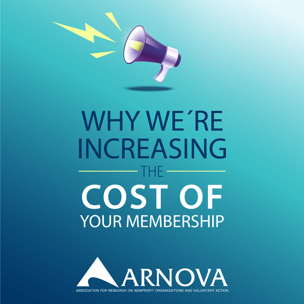 ARNOVA 2023 - Changes to Membership Fees & Terms - ARNOVA