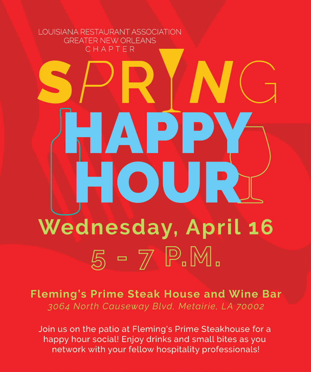 GNO Chapter Spring Social - Happy Hour! -Events Page - Louisiana ...