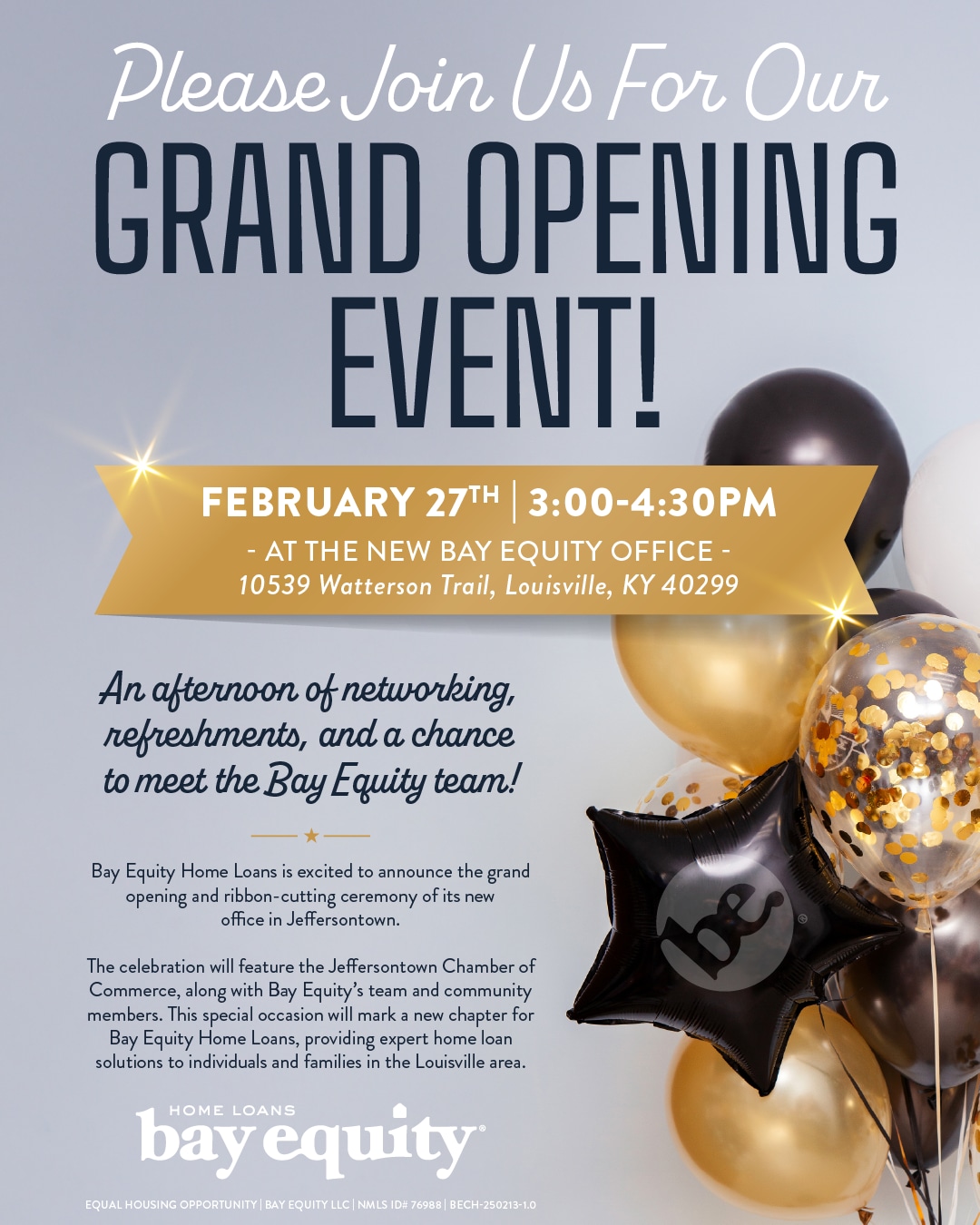 Bay Equity Home Loans Grand Opening – Jtown Chamber