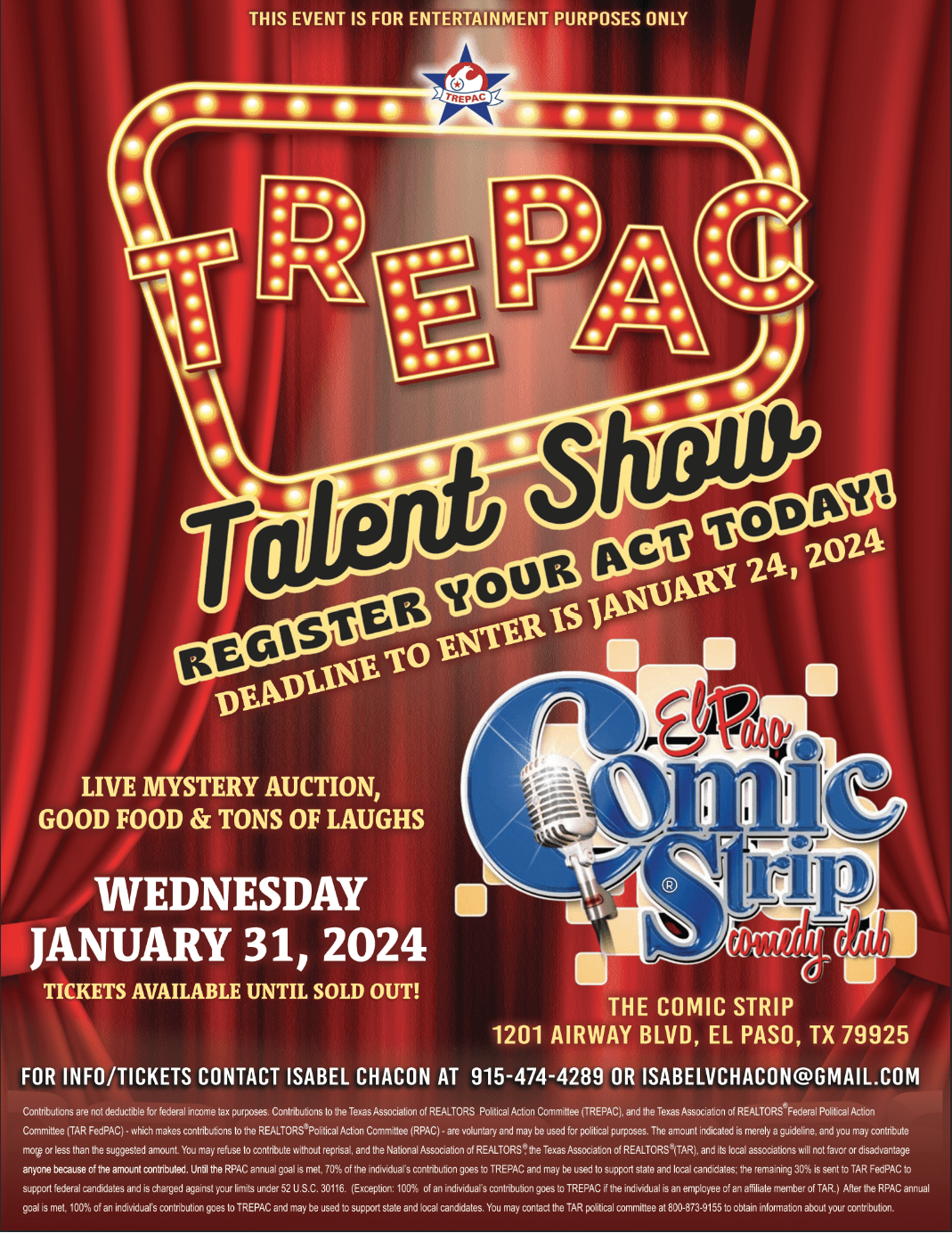 TREPAC Talent Show - Greater El Paso Association of REALTORS® | GEPAR ...