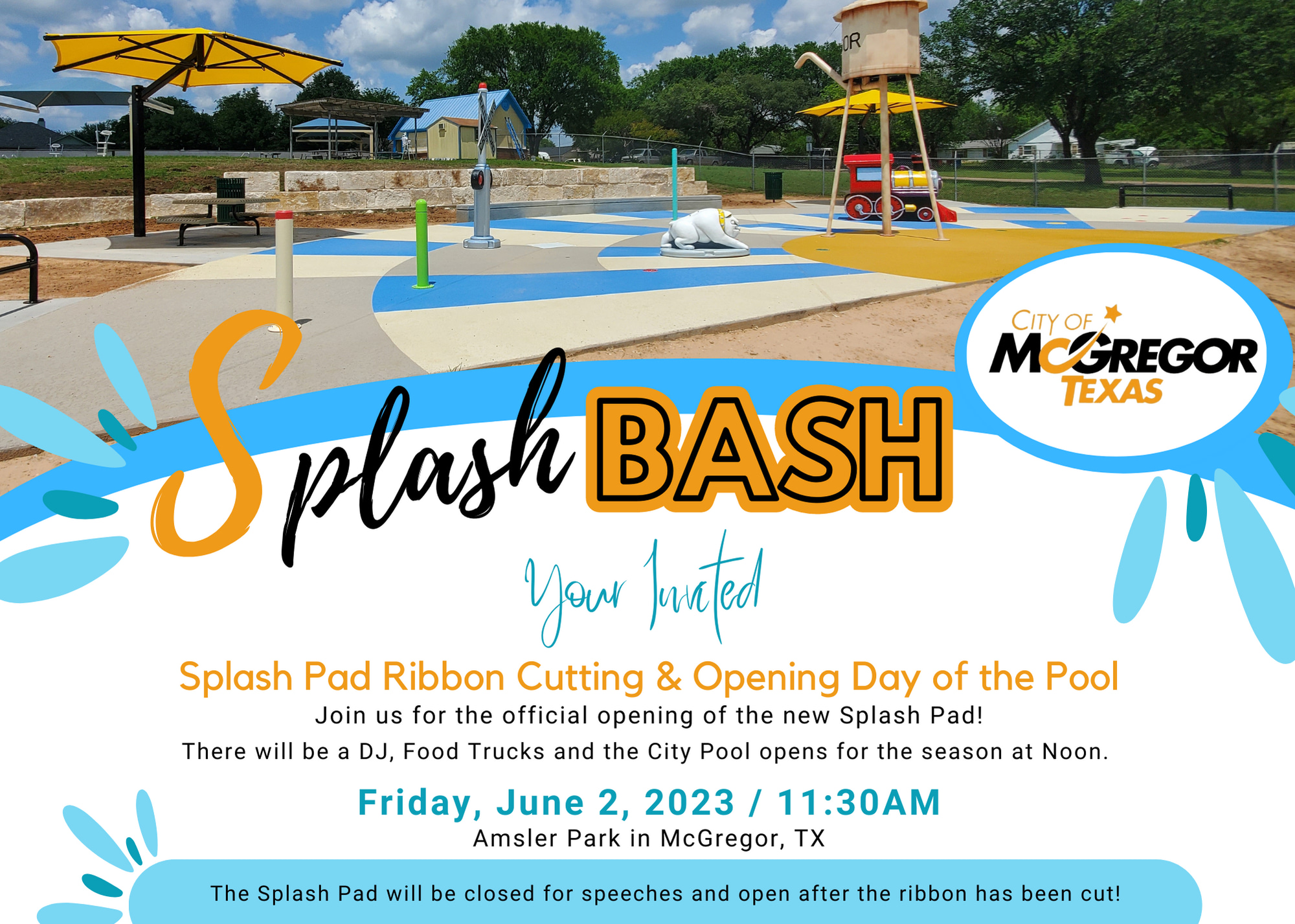 Splash Bash Grand Opening - McGregor Chamber of Commerce