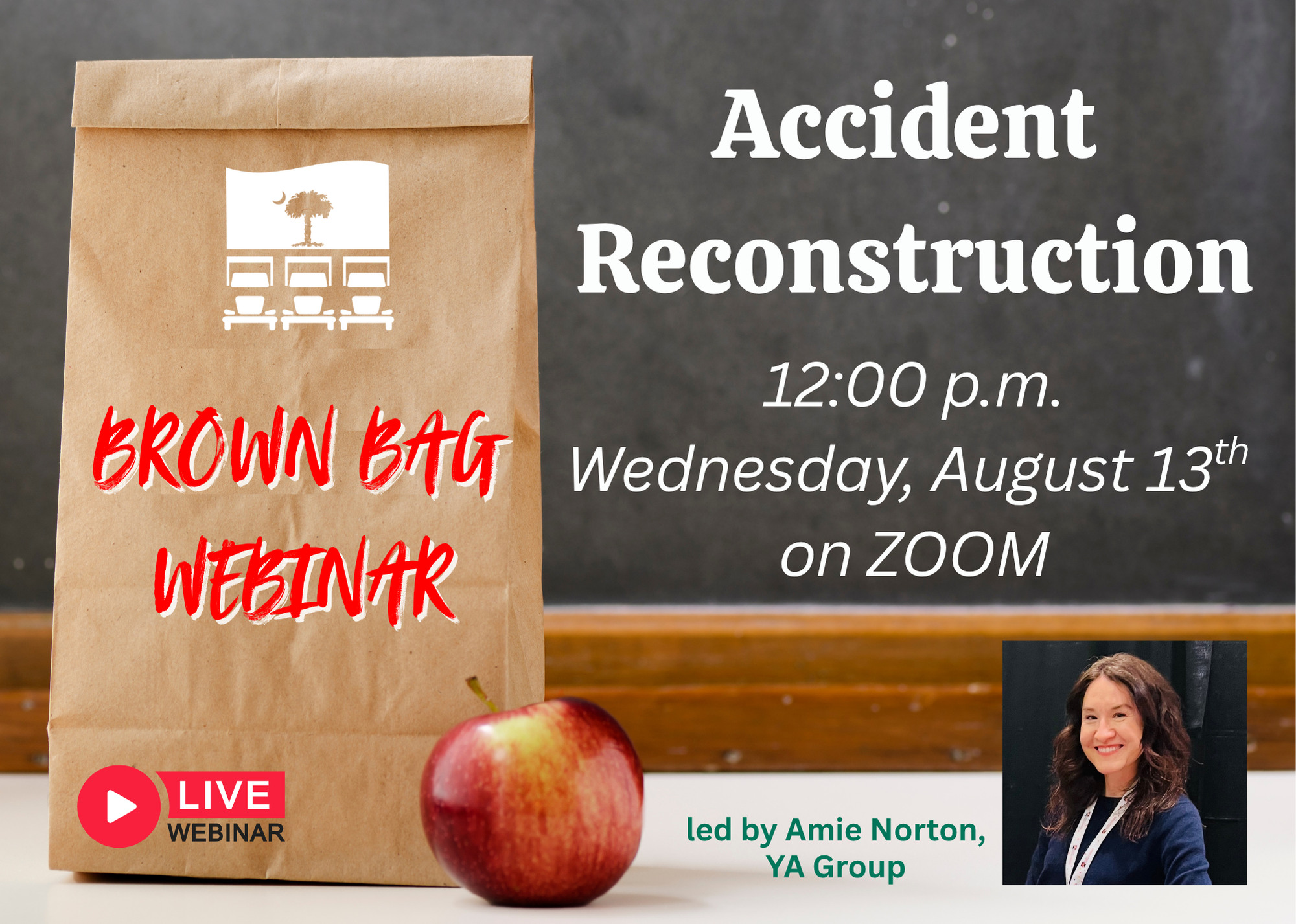 2025 AUG 13 Brown Bag Webinar - Accident Reconstruction & Human Impact - Event Registration