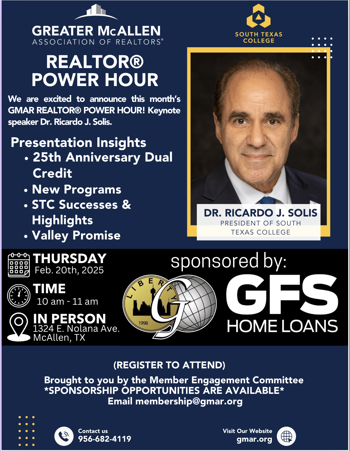 GMAR REALTOR® POWER HOUR - Dr. Ricardo J. Solis - Greater McAllen ...
