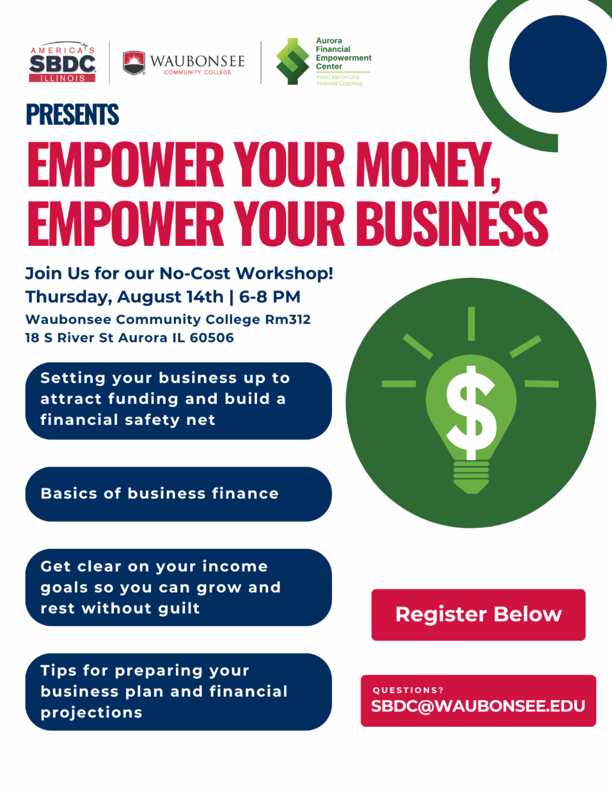 Waubonsee Community College Presents Empower Your Money, Empower Your ...