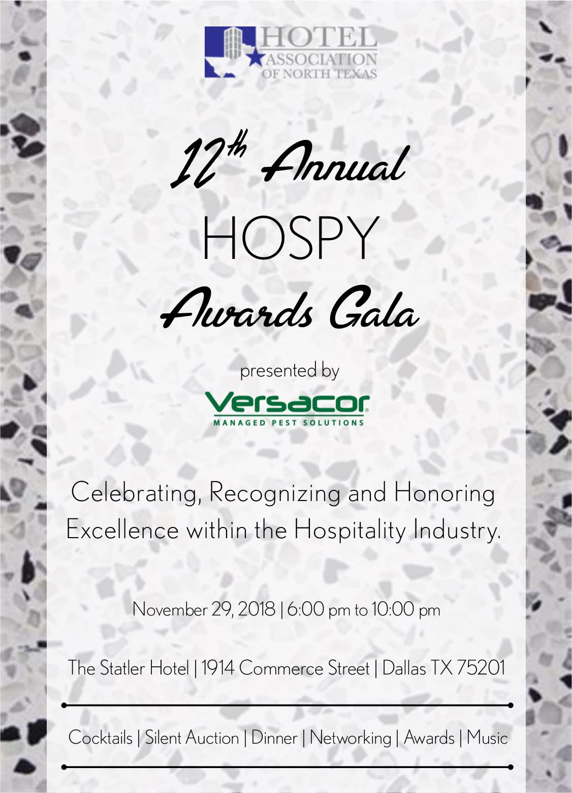 12th Annual HOSPY Awards Gala - Hotel Association of North Texas