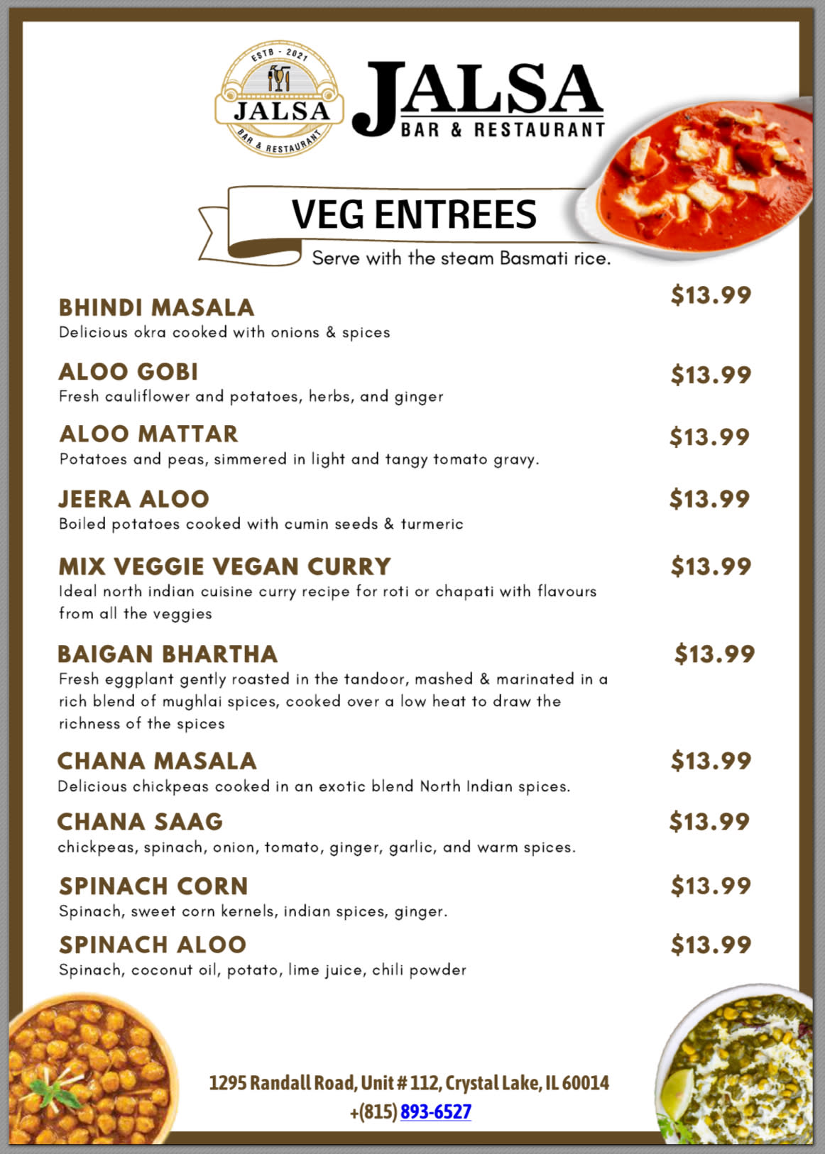 Jalsa Bar and Restaurant | Crystal Lake Chamber of Commerce