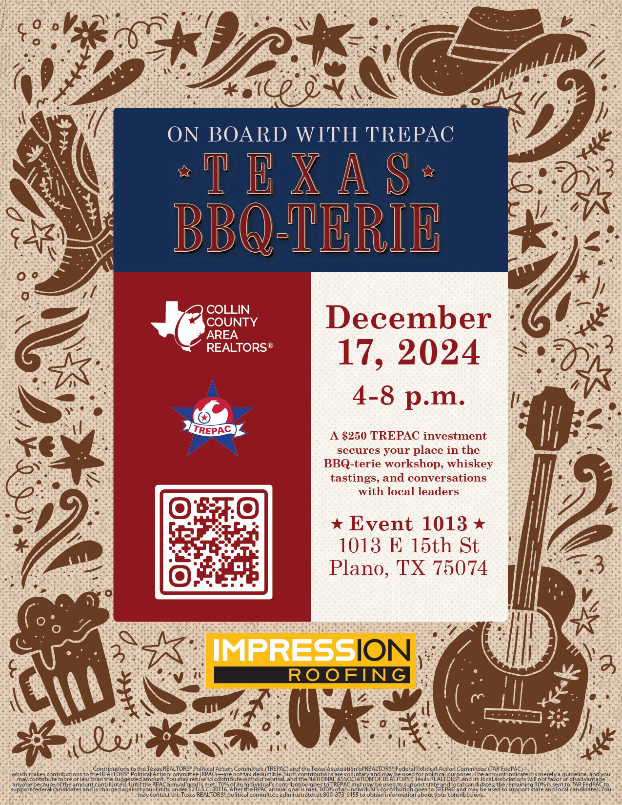 On Board with TREPAC: Texas BBQ-terie - Collin County Area REALTORS®