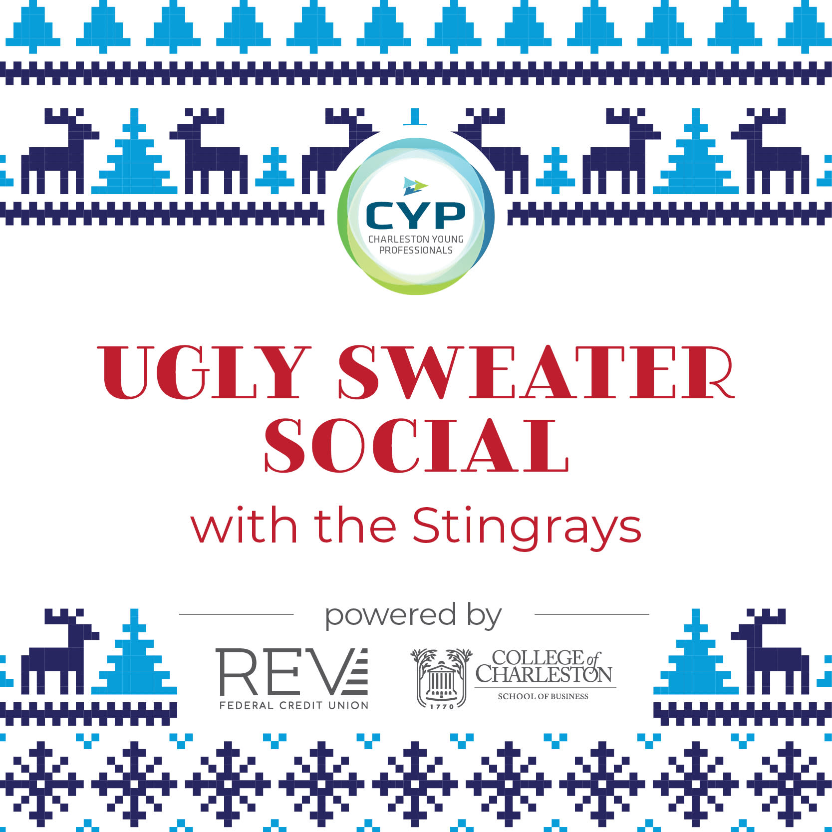 CYP Ugly Sweater Social with the Stingrays Charleston Metro Chamber of ...