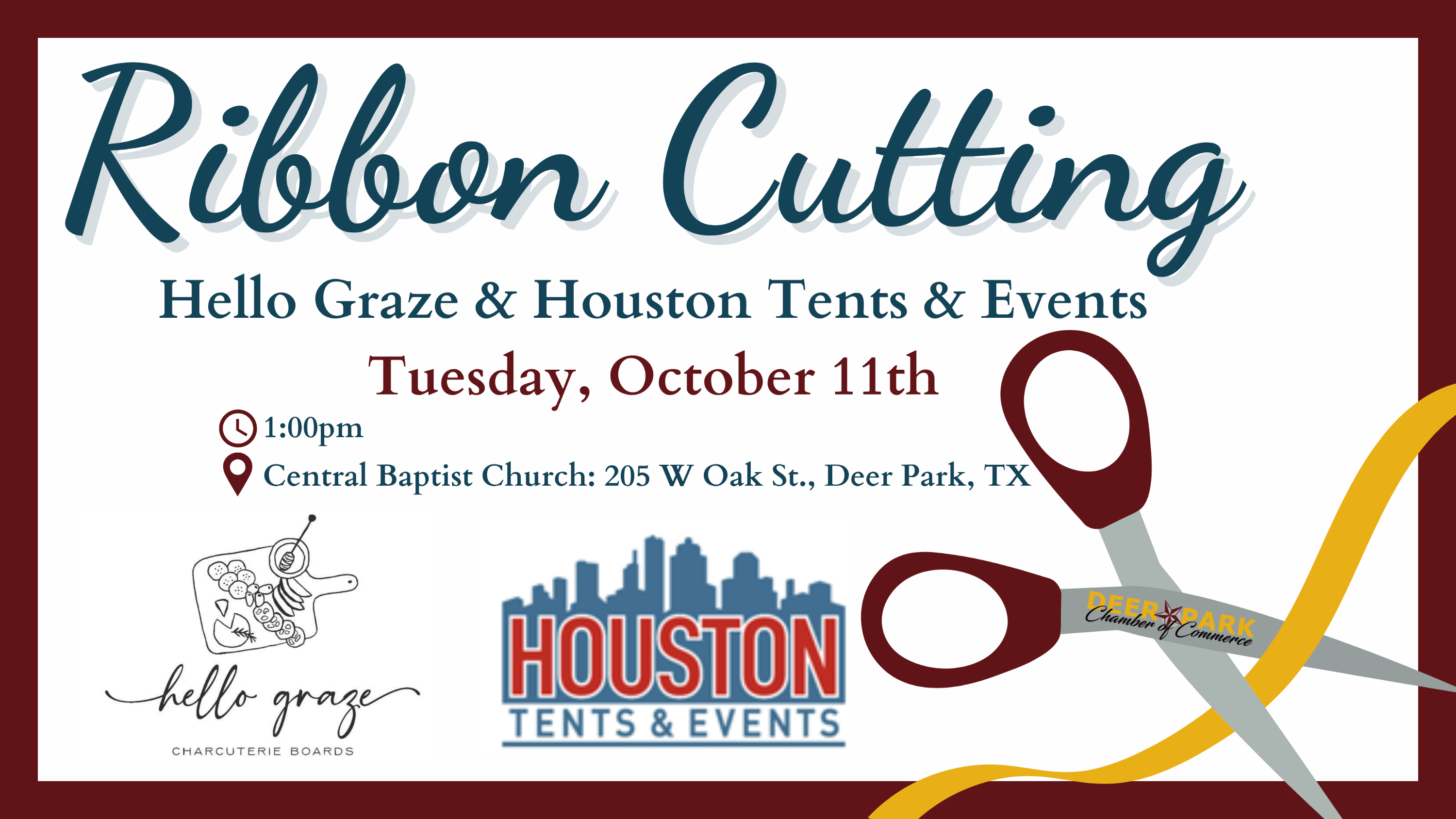 Ribbon Cutting: Houston Tents & Events - default - Deer Park Chamber of ...
