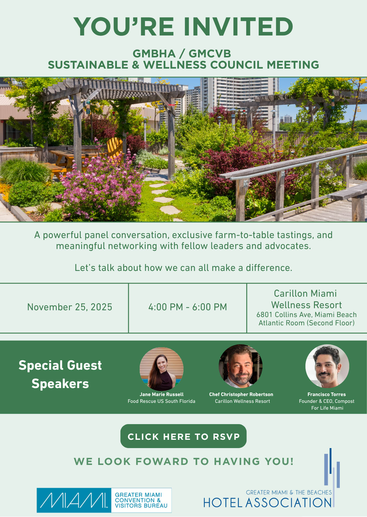 GMCVB x GMBHA Sustainability & Wellness Council meeting - Greater Miami ...