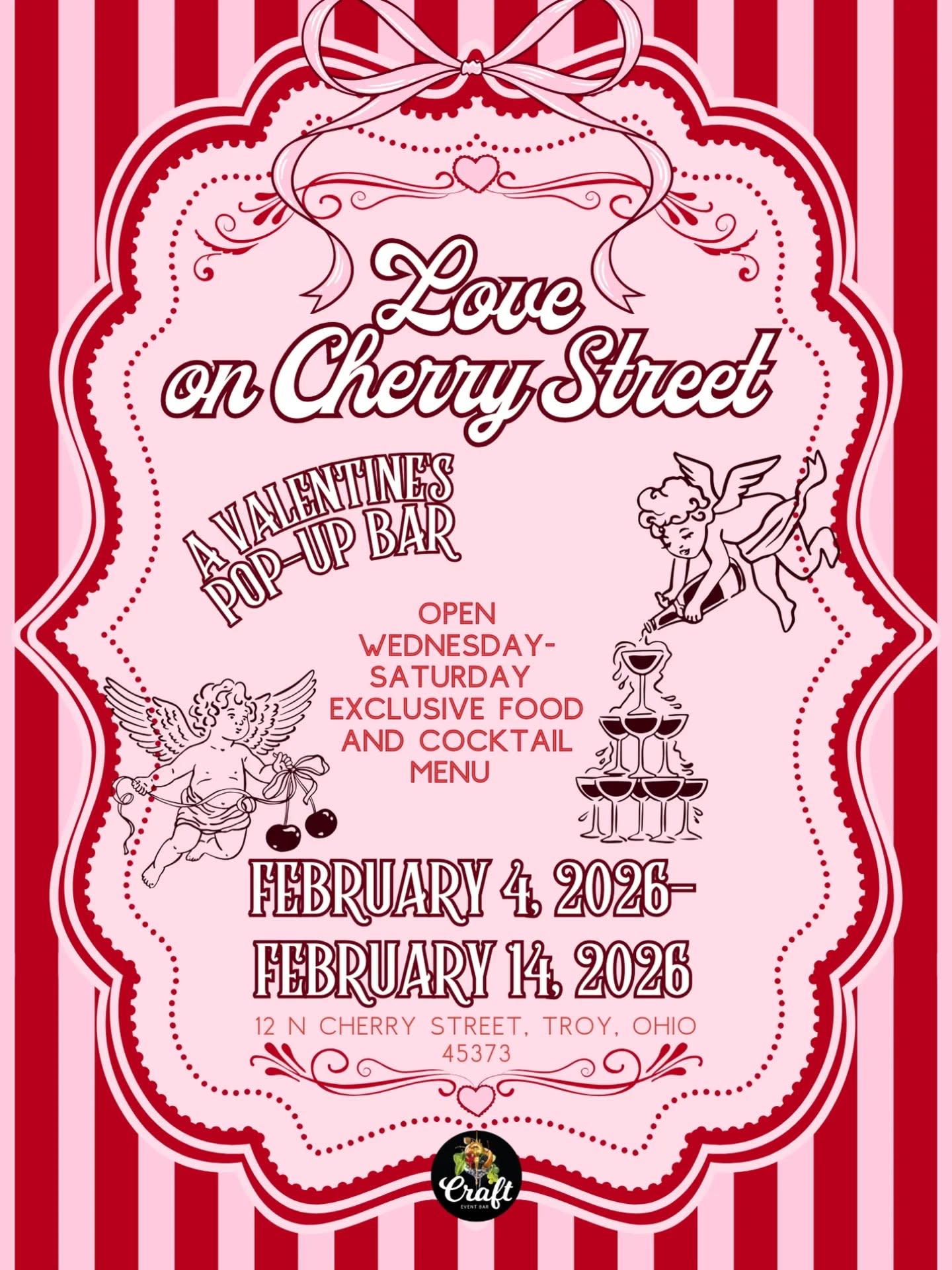 Love on Cherry Street - A Valentines Pop-Up Bar - Troy Area Chamber of ...