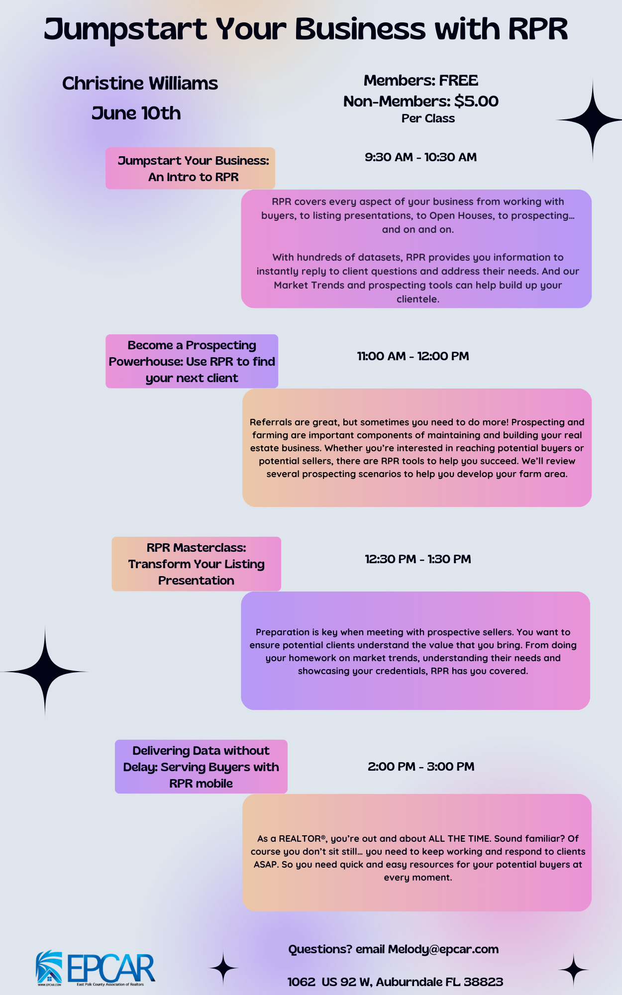 Jumpstart Your Business with a MINI RPR Session - East Polk County ...