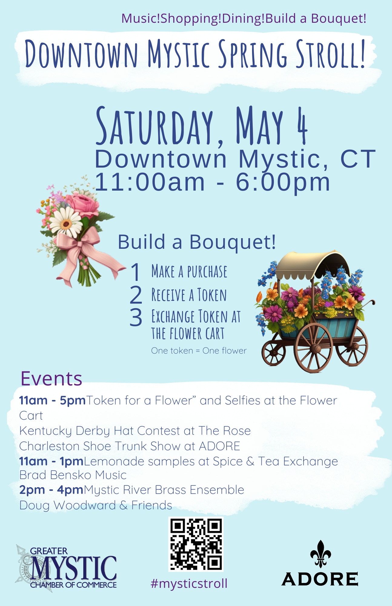 Downtown Mystic Spring Stroll - Greater Mystic Chamber of Commerce - CT