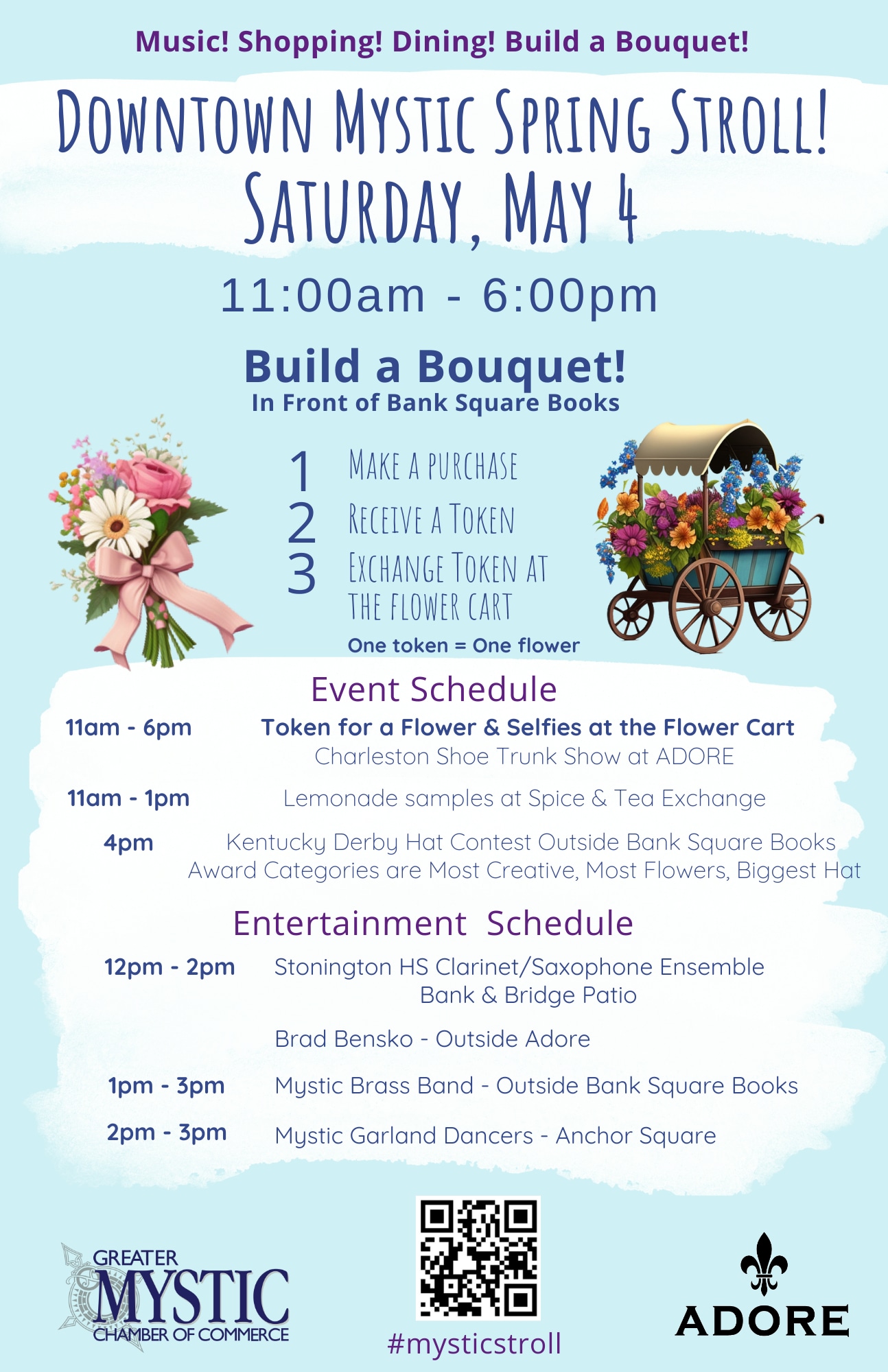 Downtown Mystic Spring Stroll - Greater Mystic Chamber of Commerce - CT