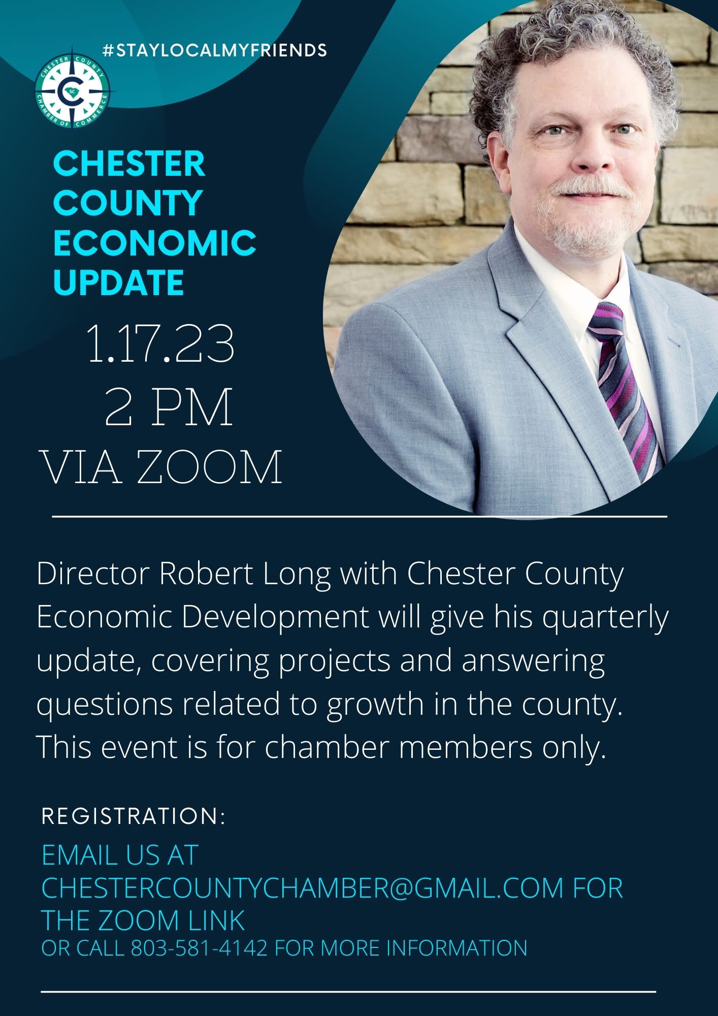 Robert Long Economic Development Update for Members - Chester County Chamber of Commerce - SC