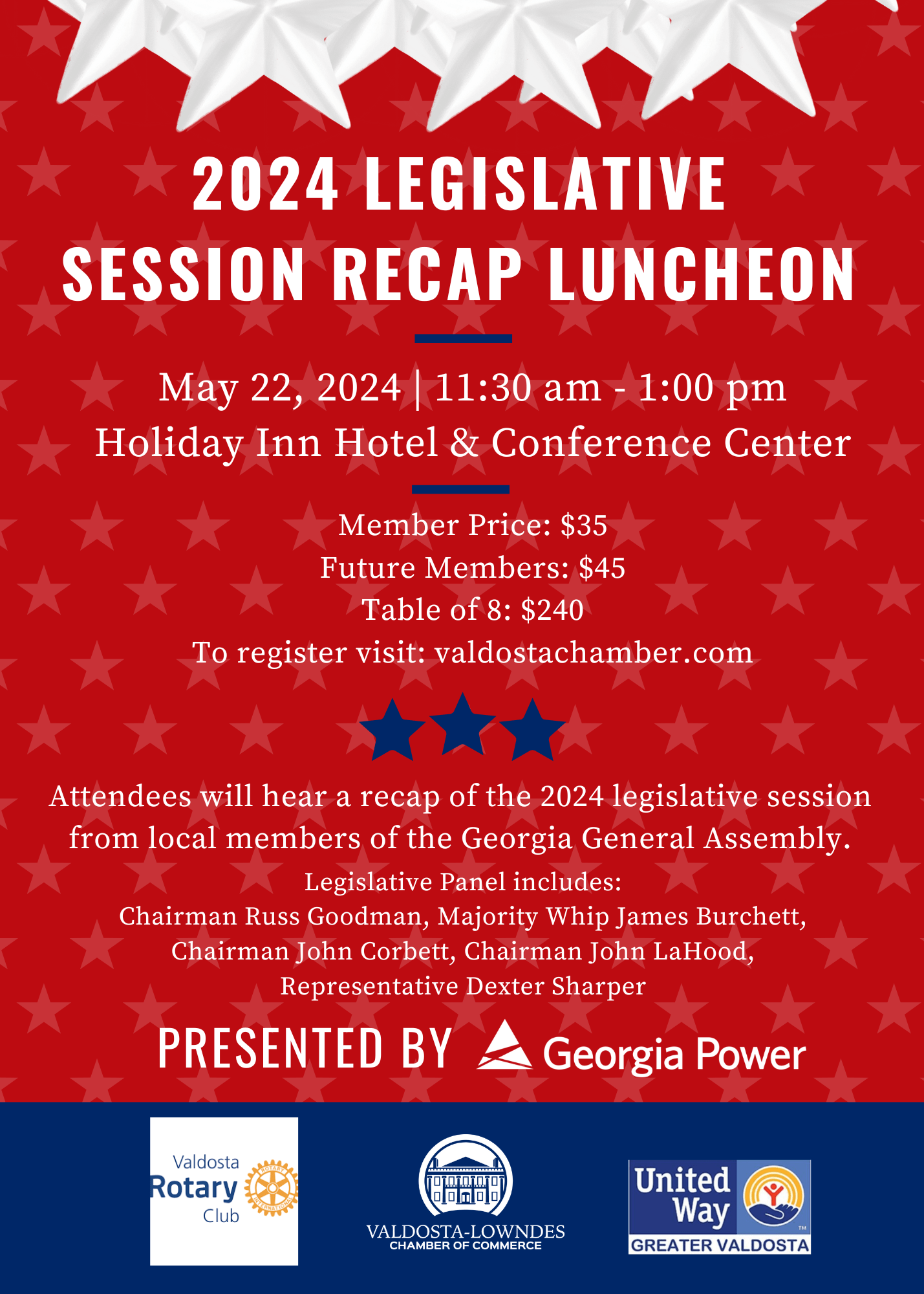 Legislative Luncheon - Event Registration
