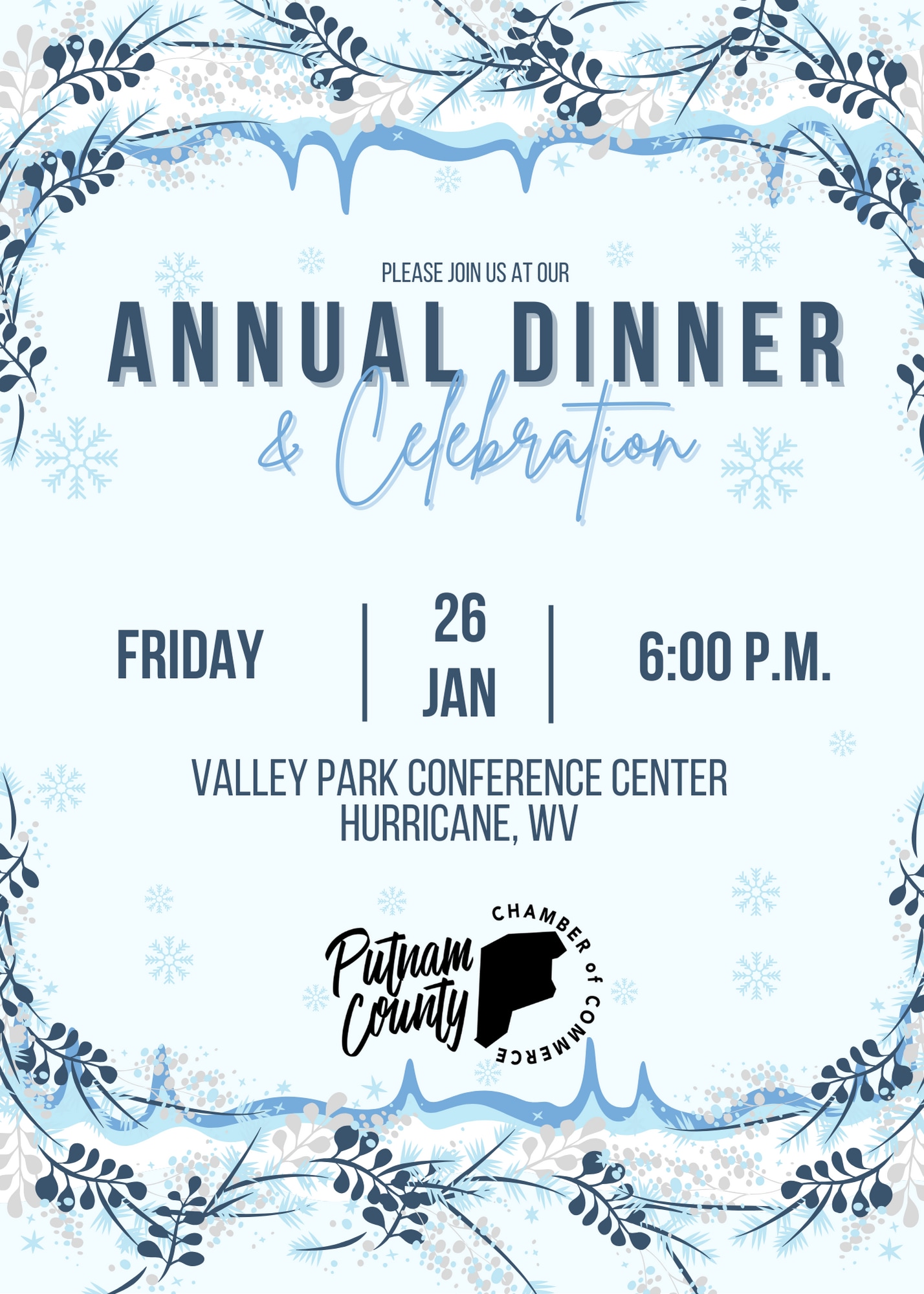 Putnam Chamber Annual Dinner Meeting & Celebration - Event Registration