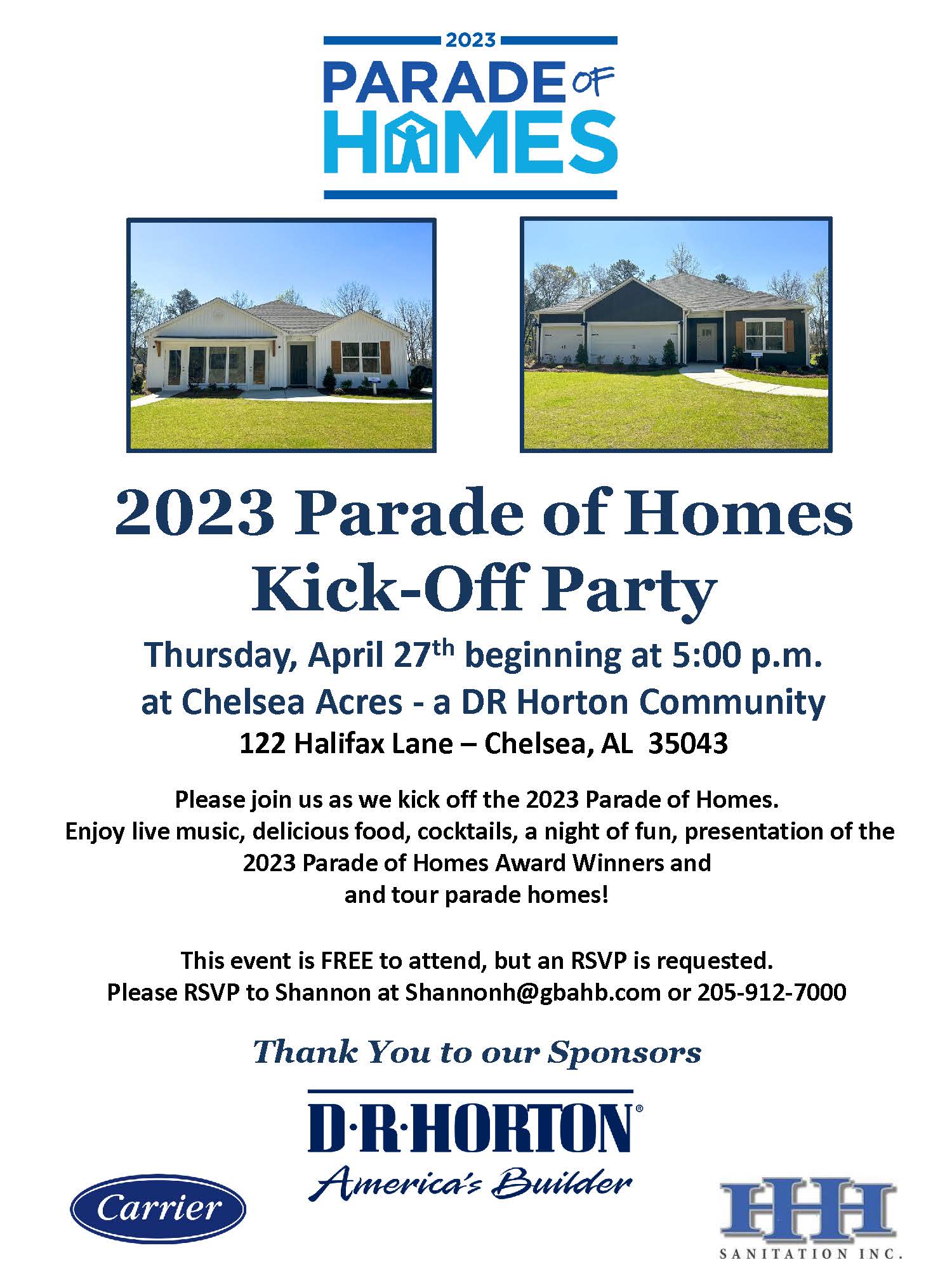 Parade of Homes - Kick Off Party