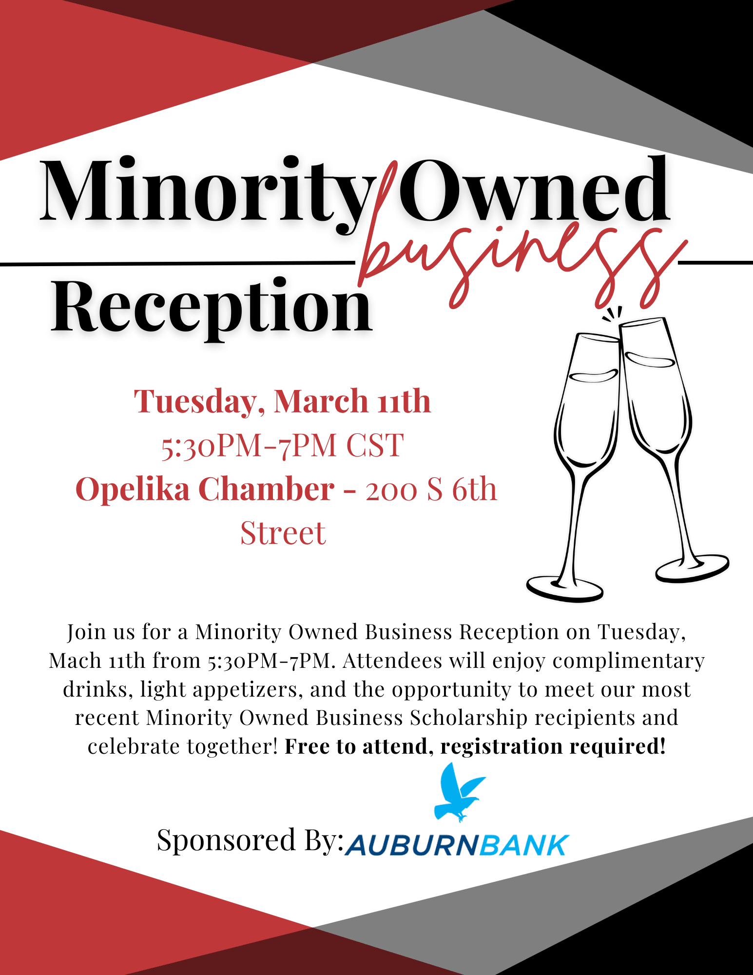 Minority Owned Business Reception - Opelika Chamber of Commerce
