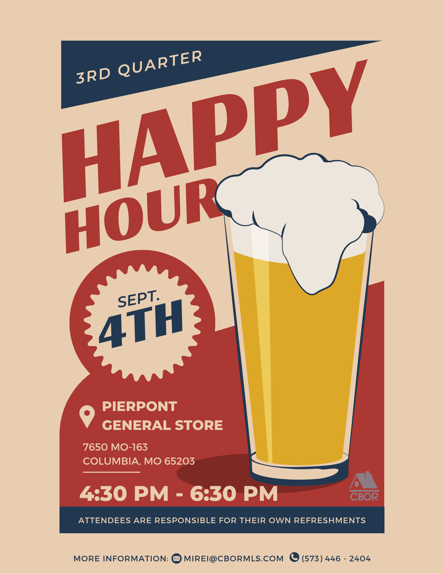 2025 CBOR 3rd Quarter Happy Hour - Columbia Board Of REALTORS® | CBOR