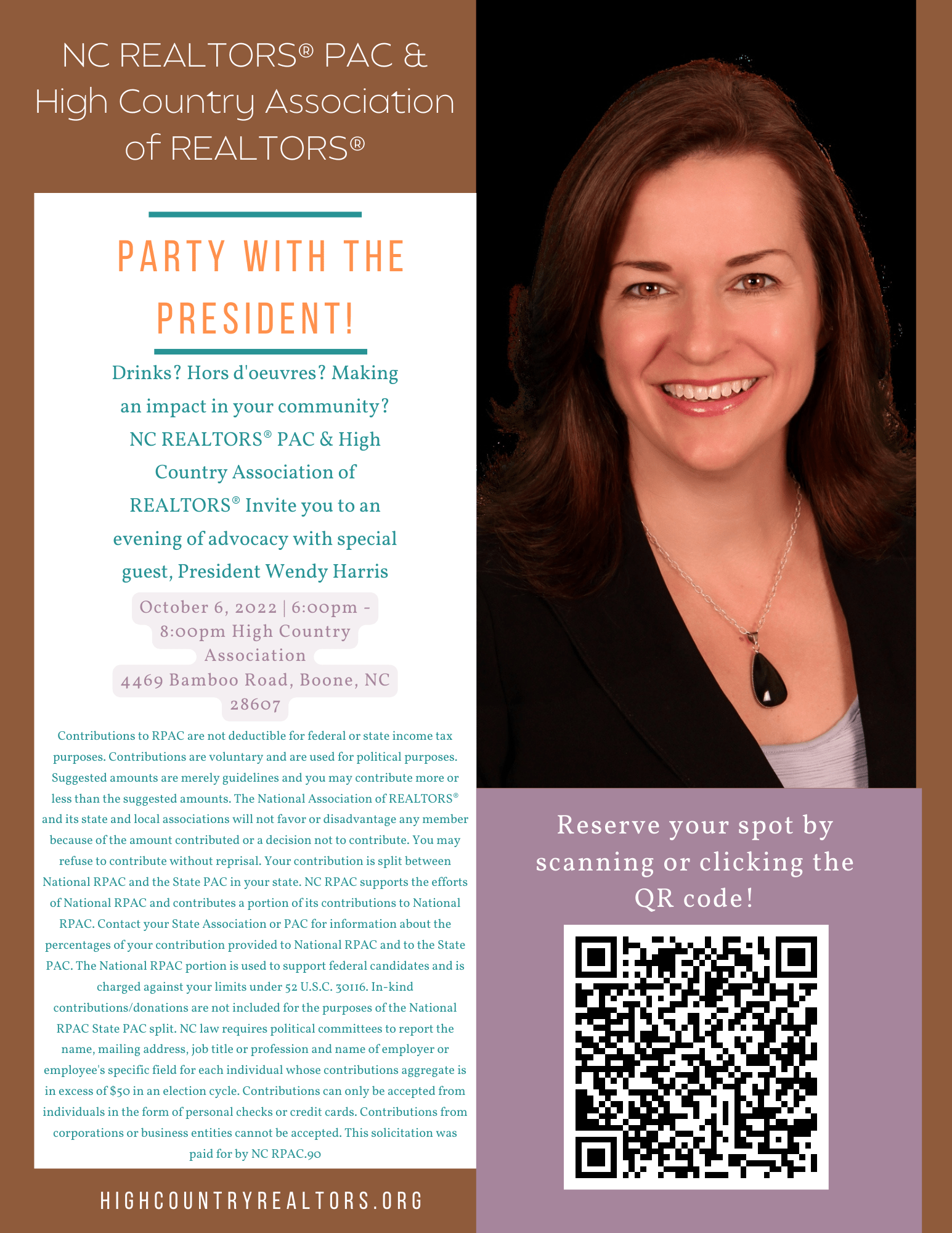 HCAR Fall RPAC Reception - High Country Association of REALTORS®