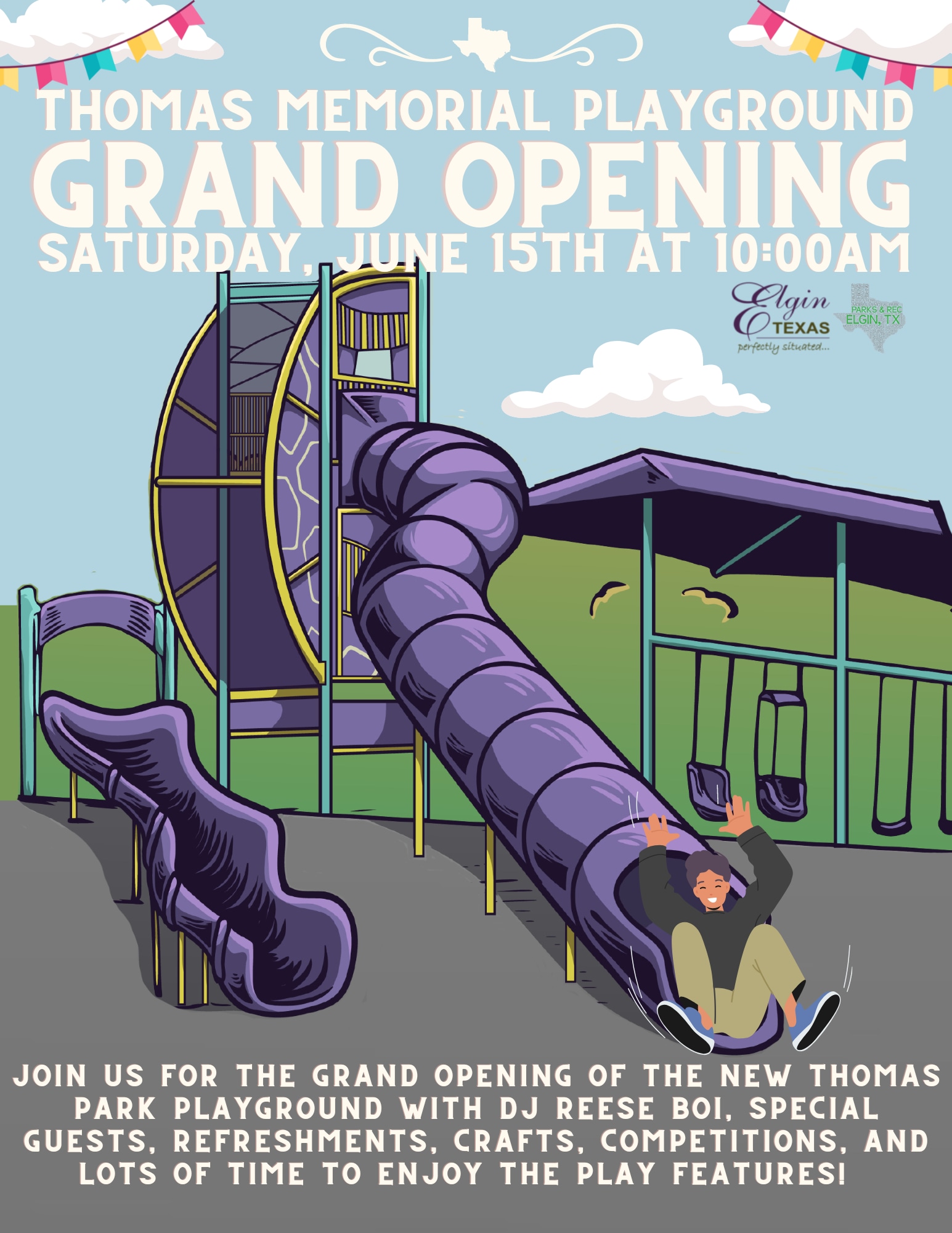 Thomas Memorial Park Playground Grand Opening - Elgin Chamber of Commerce