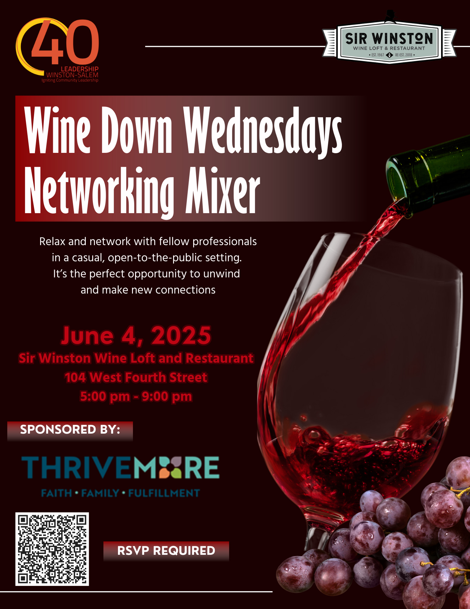 Wine Down Wednesdays: Business After Hours sponsored by ThriveMore ...