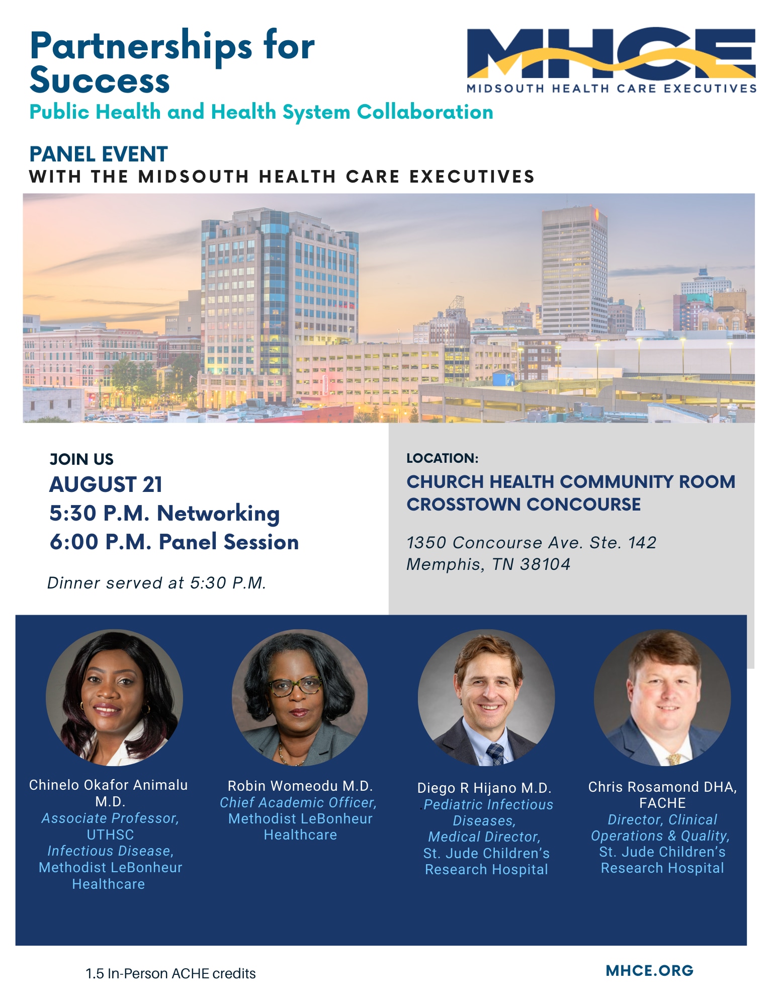ACHE Chapter Event, "Partnerships for Success: Public Health and Health ...