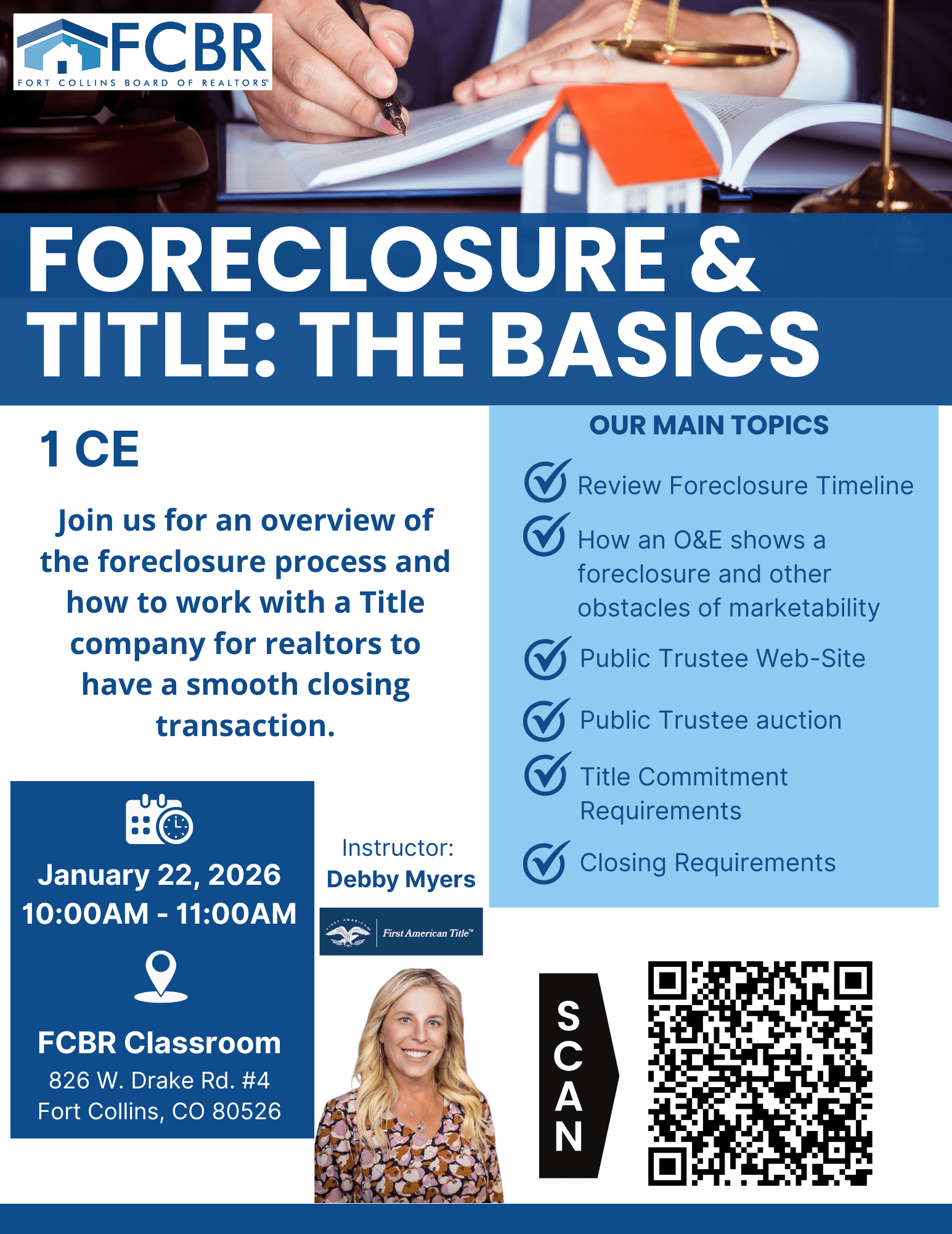 Foreclosure & Title: The Basics (1CE) - Fort Collins Board of REALTORS®