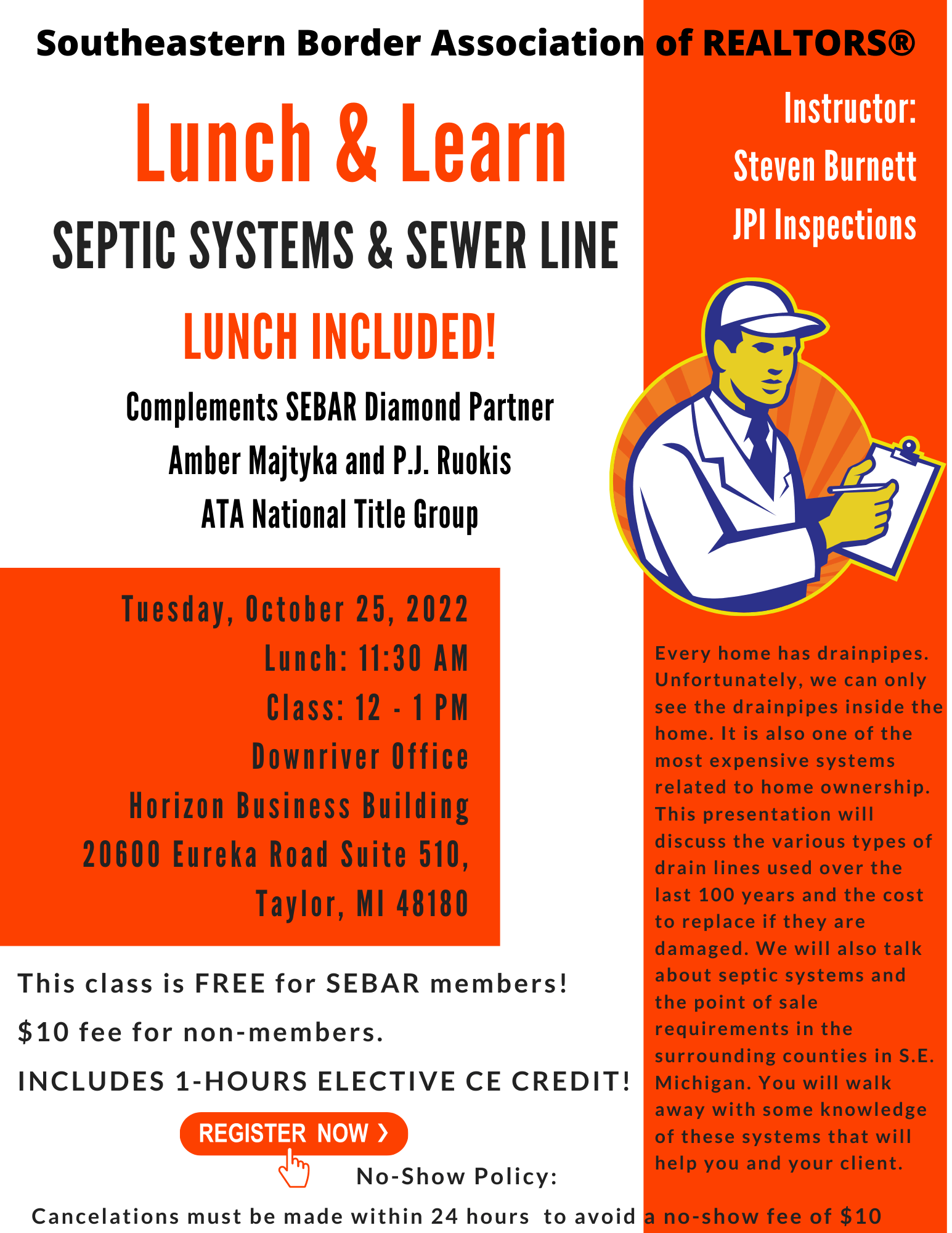 Septic Systems & Sewer Line SEBAR Education Classes - Southeastern ...