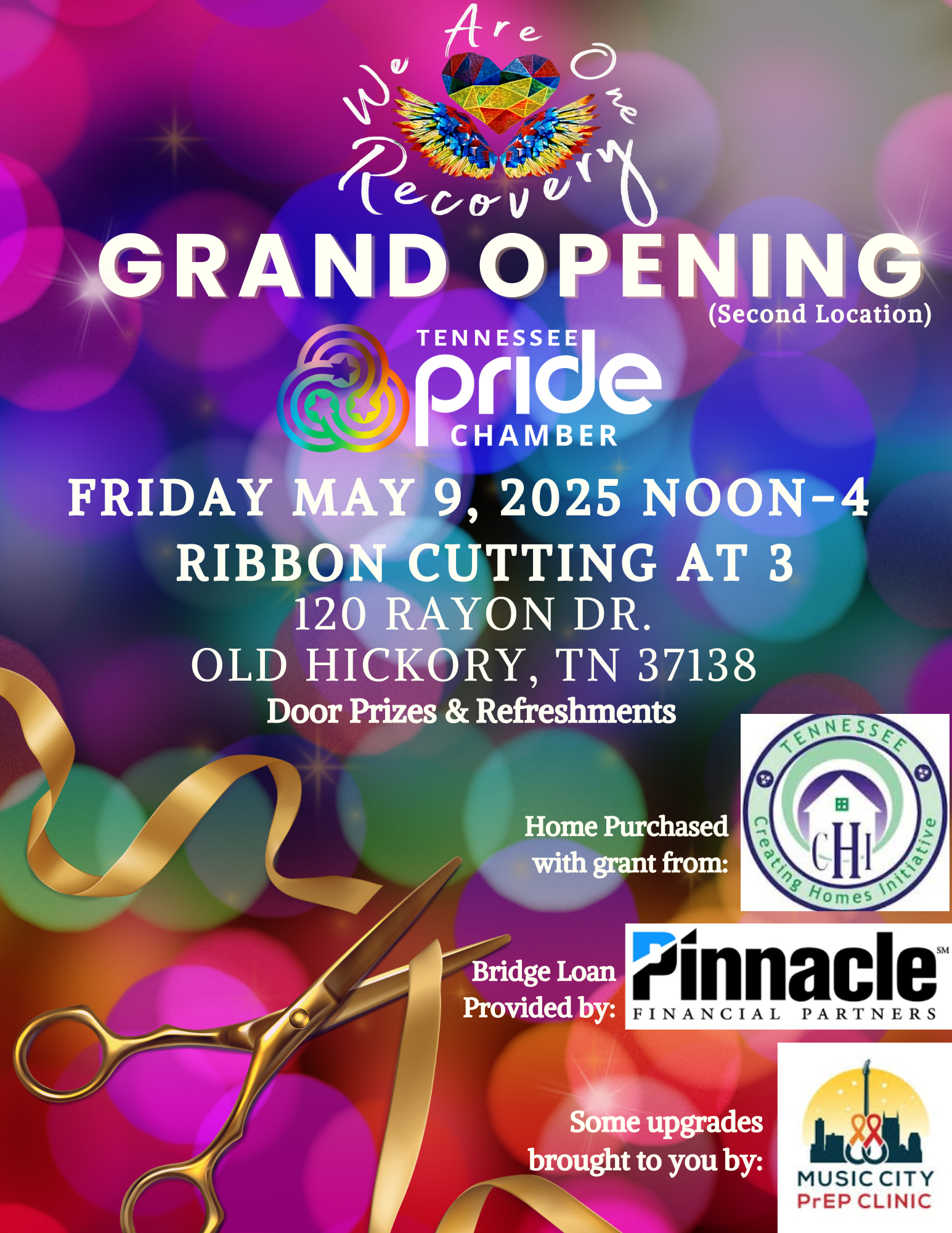 We Are One Recovery Opens New Recovery Residence with Rainbow Ribbon ...