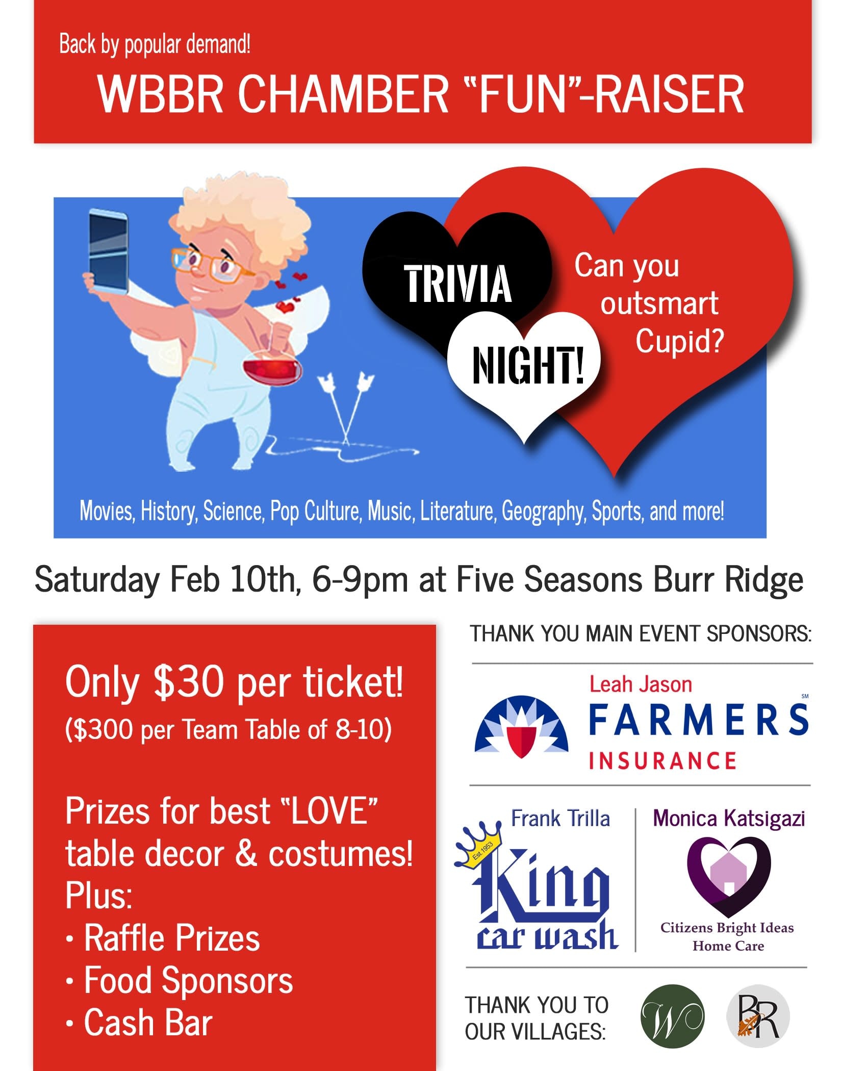 Trivia Night 2024 - WBBR CHAMBER "FUN"-RAISER - Willowbrook Burr Ridge ...