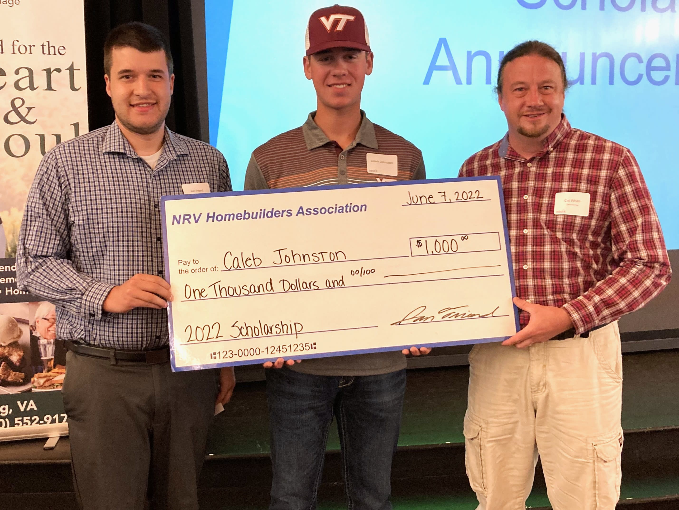 NRVHBA Awards Annual Rick Whitney Memorial Scholarship - New River ...