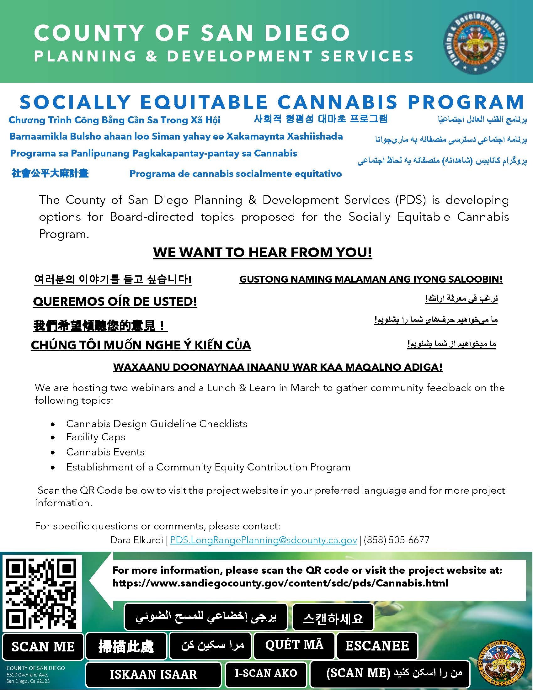 SD County Planning and Development Meeting- Socially Equitable Cannabis ...