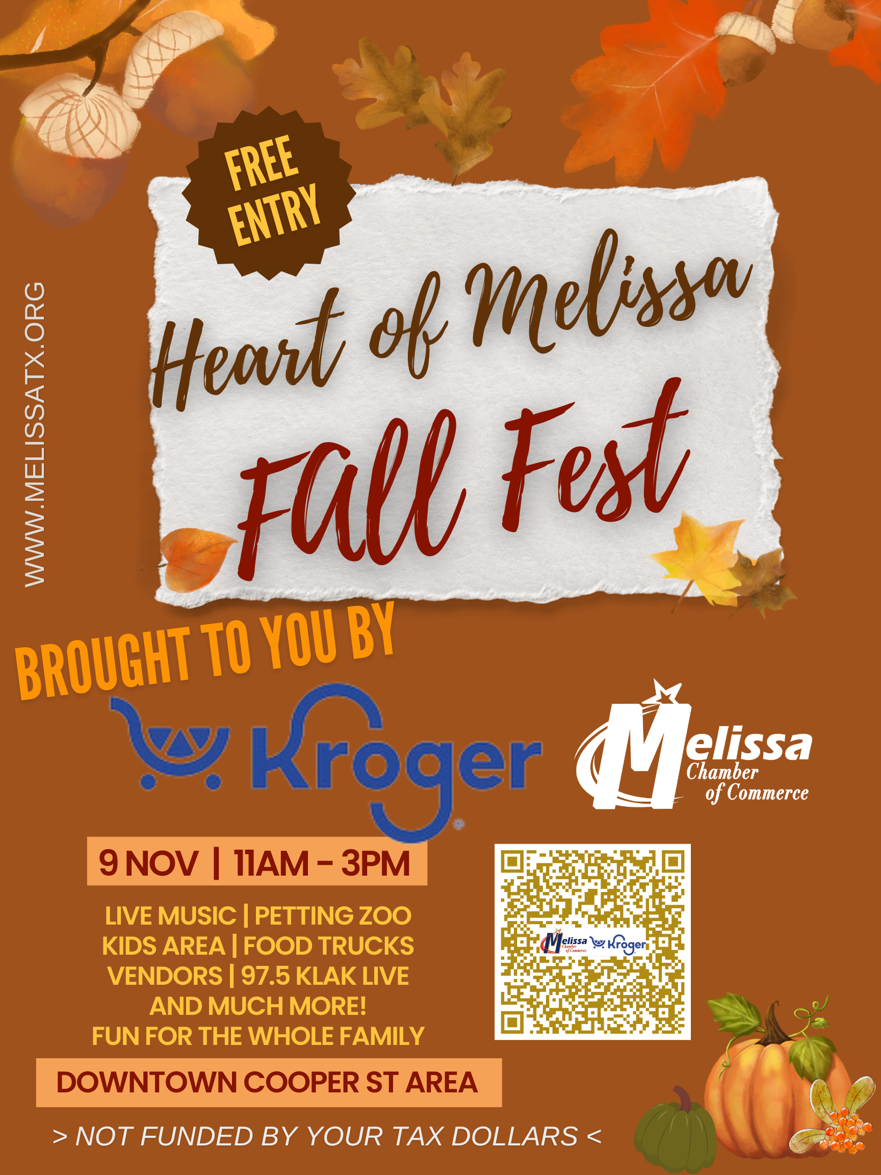 2024 Heart of Melissa Fall Fest - Melissa Area Chamber of Commerce - TX
