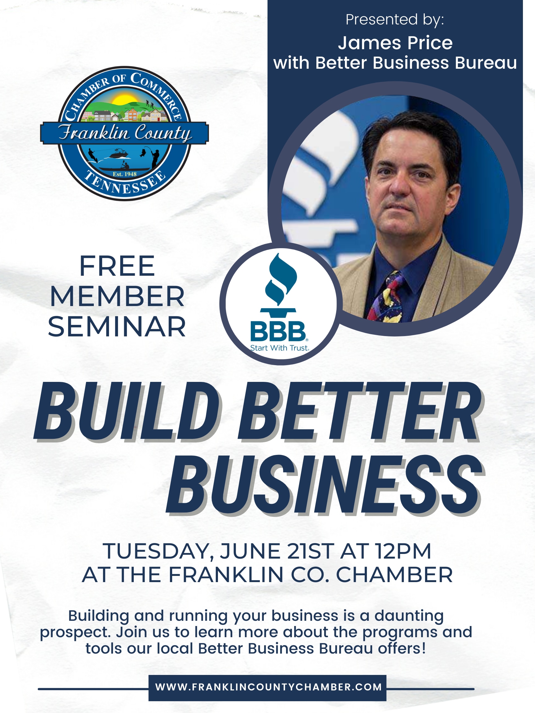 Member Seminar: Build Better Business Member Seminar: Build Better Business