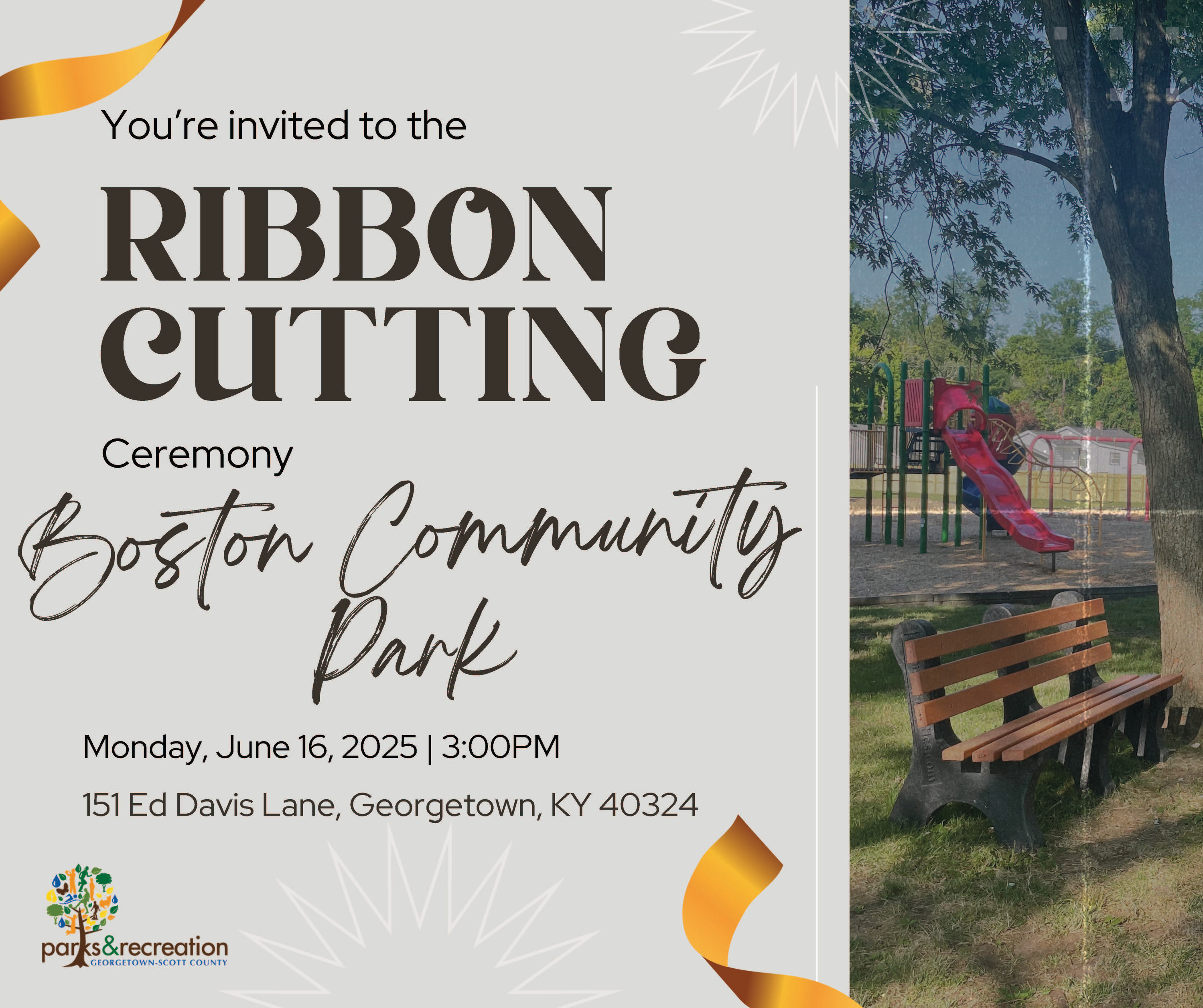 Ribbon Cutting- Boston Community Park - Georgetown/Scott County Chamber ...