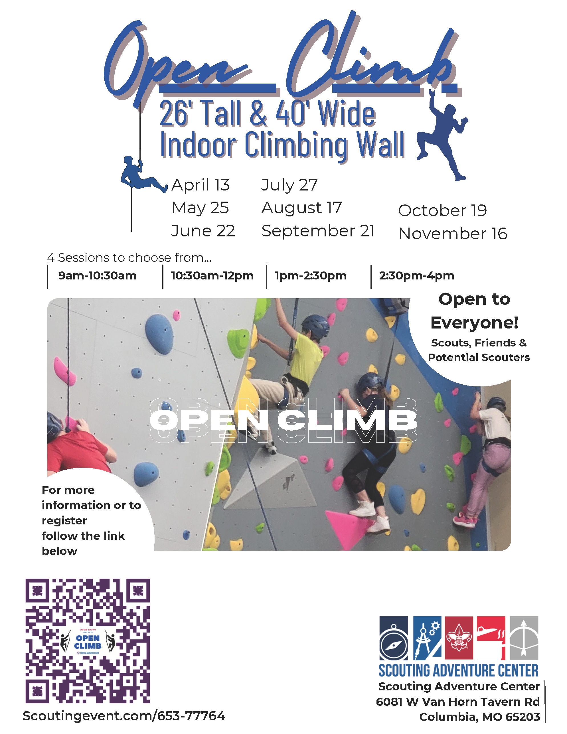 Open Climb - Indoor Climbing Wall -Events - Jefferson City Area Chamber of Commerce