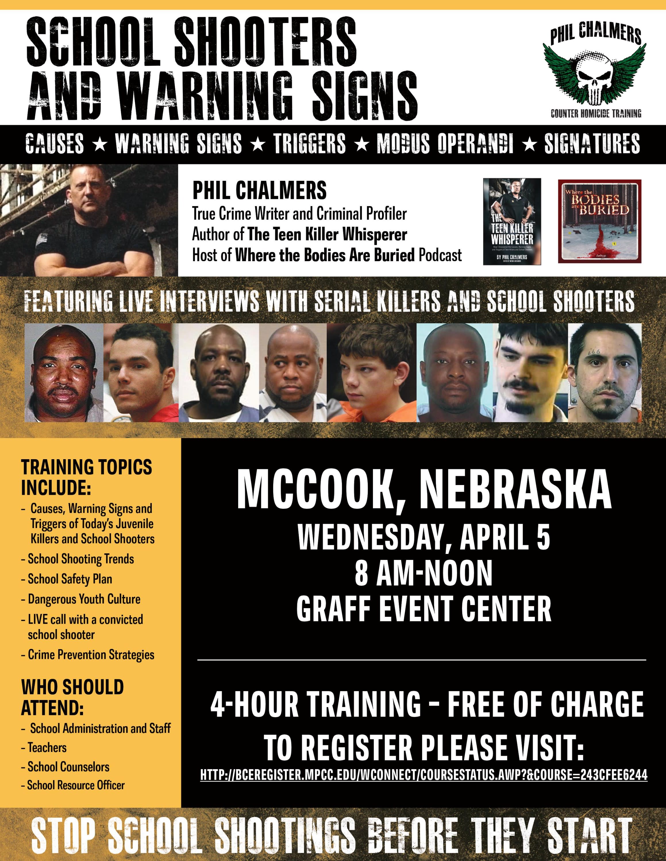 Phil Chalmers Counter Homicide Training - School Staff - McCook Chamber ...