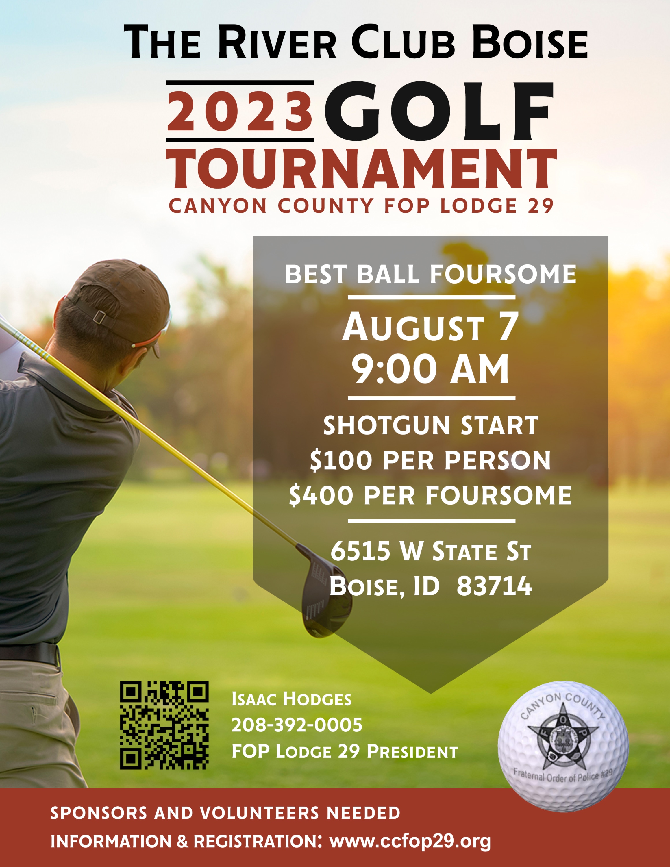 Canyon County Fraternal Order of Police Lodge #29 (FOP) Golf Tournament ...