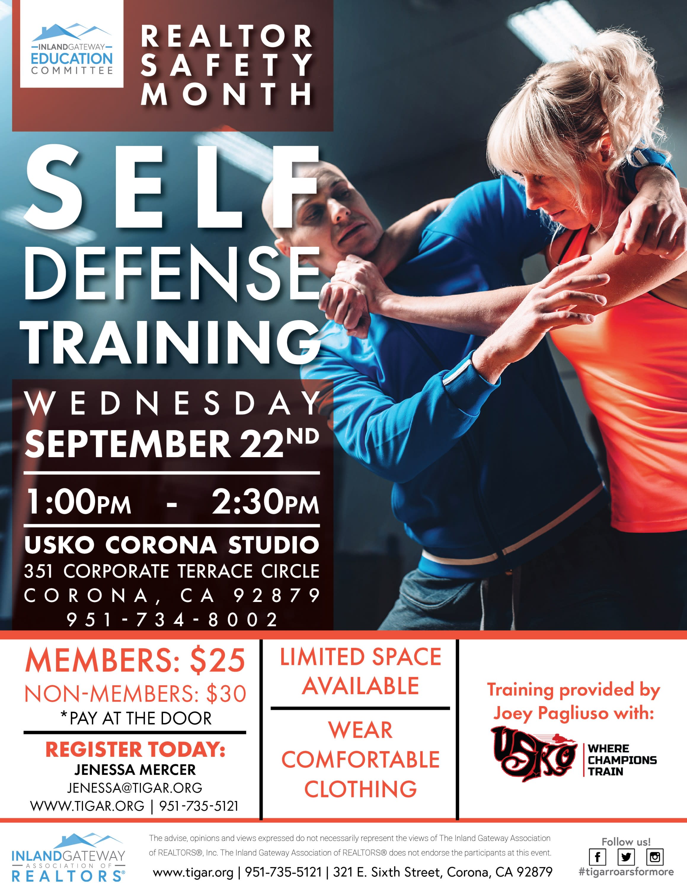 Self Defense with USKO - The Inland Gateway Association of REALTORS®