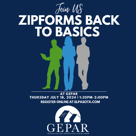ZipForms Back to Basics - Greater El Paso Association of REALTORS ...