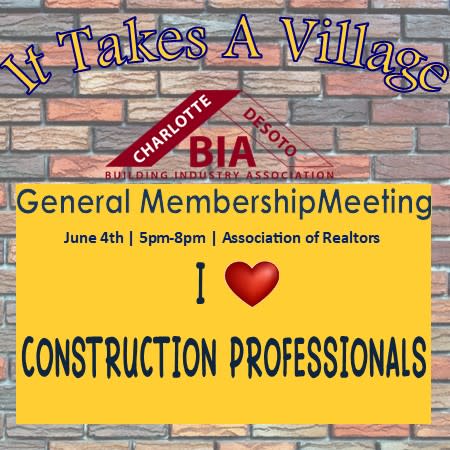 WE ♡ CONSTRUCTION PROFESSIONALS!- June GMM Charlotte DeSoto Building ...