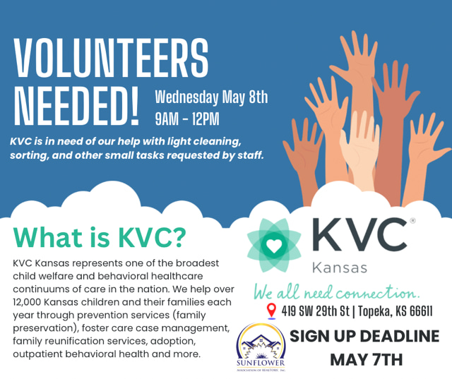 KVC Volunteer Day - Sunflower Association of REALTORS®
