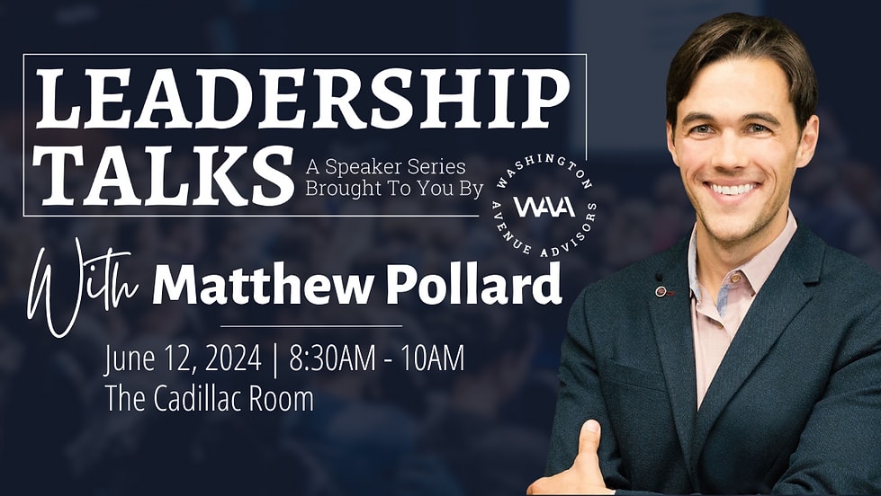 Leadership Talks: Matthew Pollard Event Calendar Community Update ...